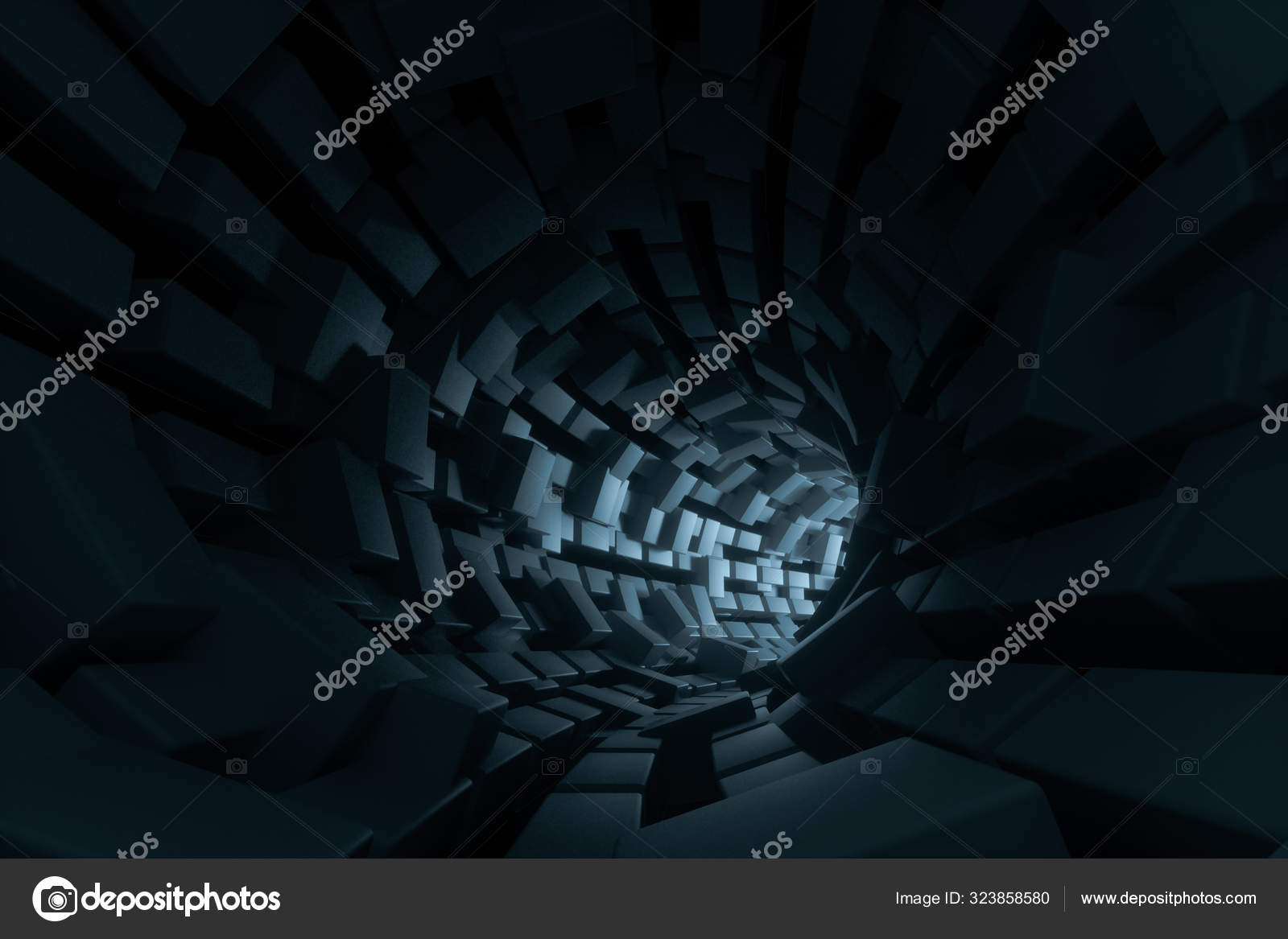 Computer Digital Drawing Dark Background Dark Science Fiction ...