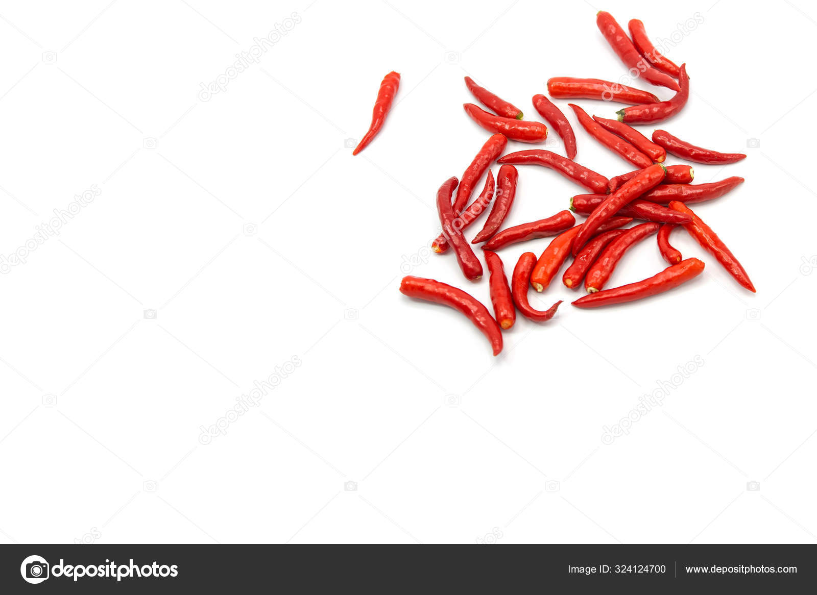 Chili Pepper Plants Nature Sphere Long Spikes Pale Green Right — Stock ...