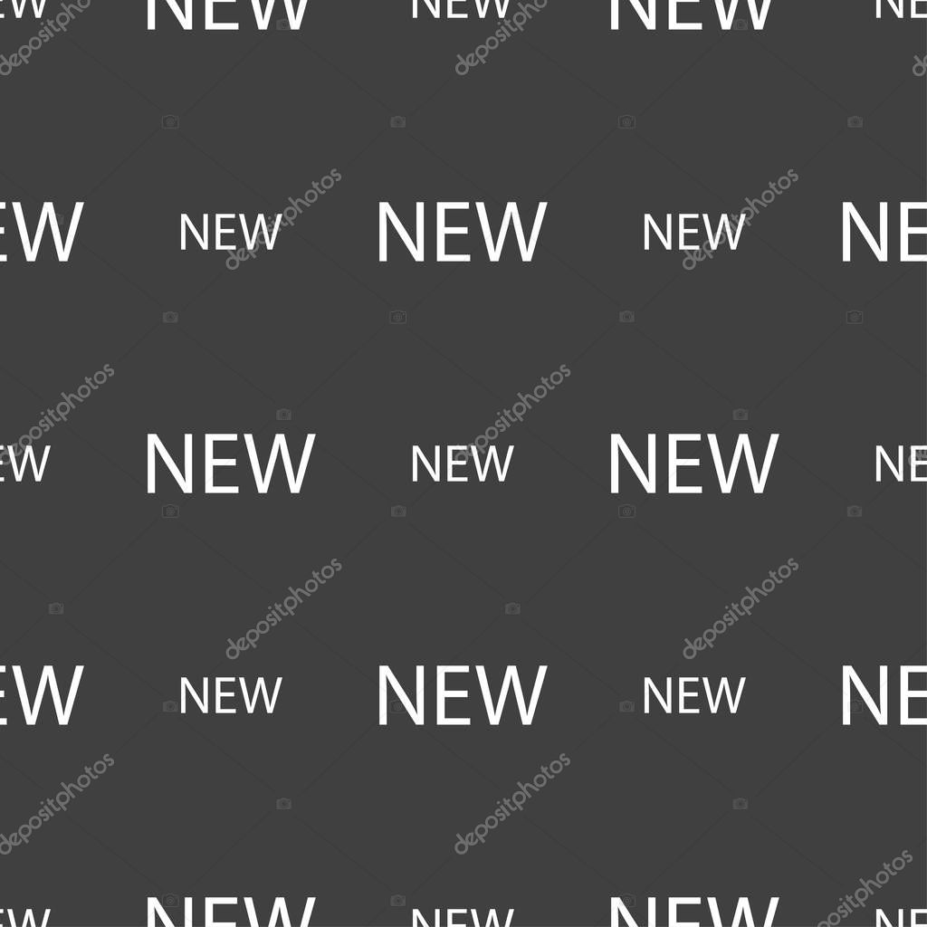 Nuevo icono de signo. s mbolo del bot n de llegada. Patr n sin costuras ...