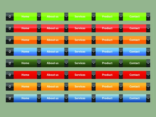 Navigation menu and internet button set Stock Vector Image by ©cifotart #5226479