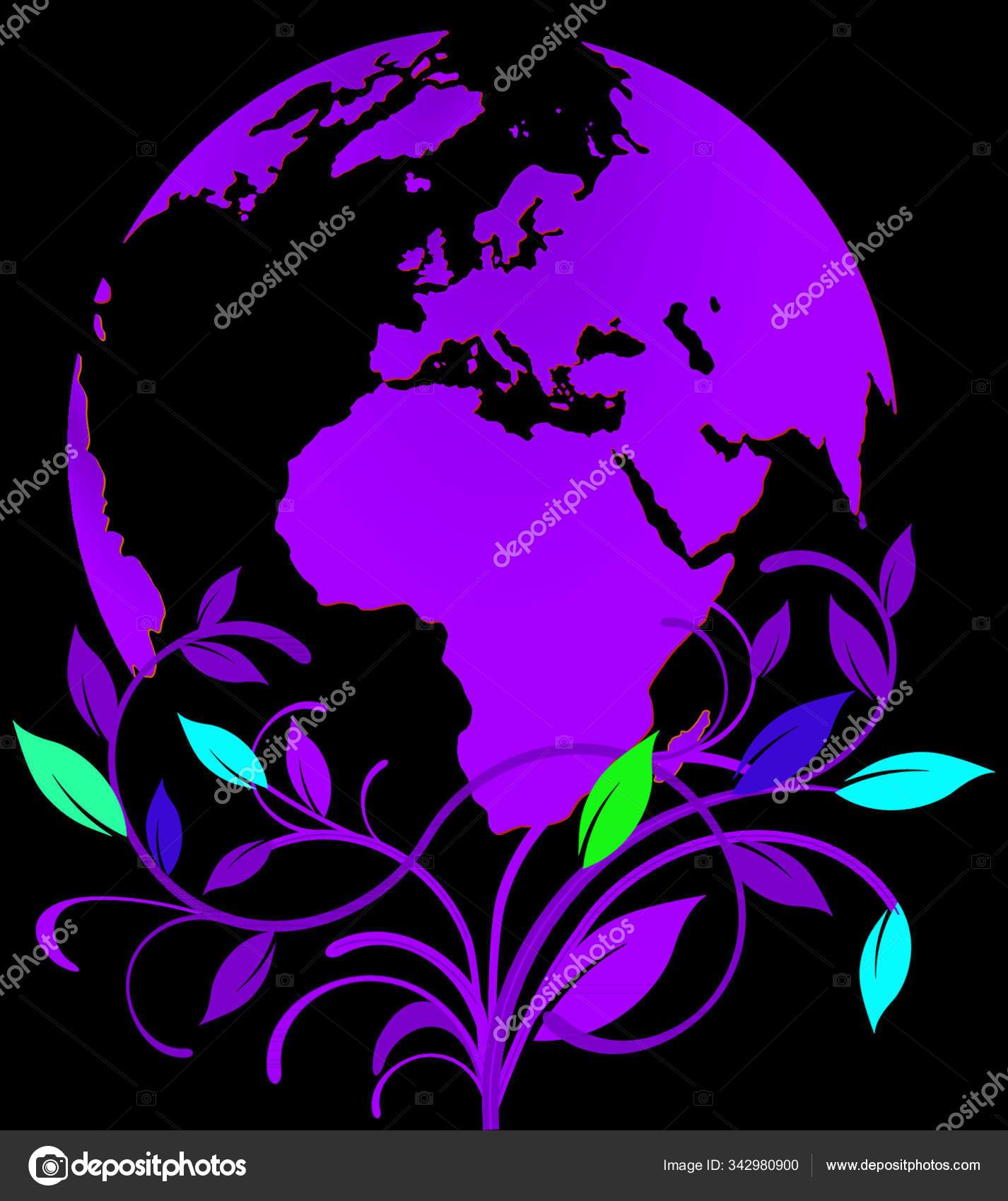 World Natural Heritage Color Vector Illustration Stock Vector Image by ...
