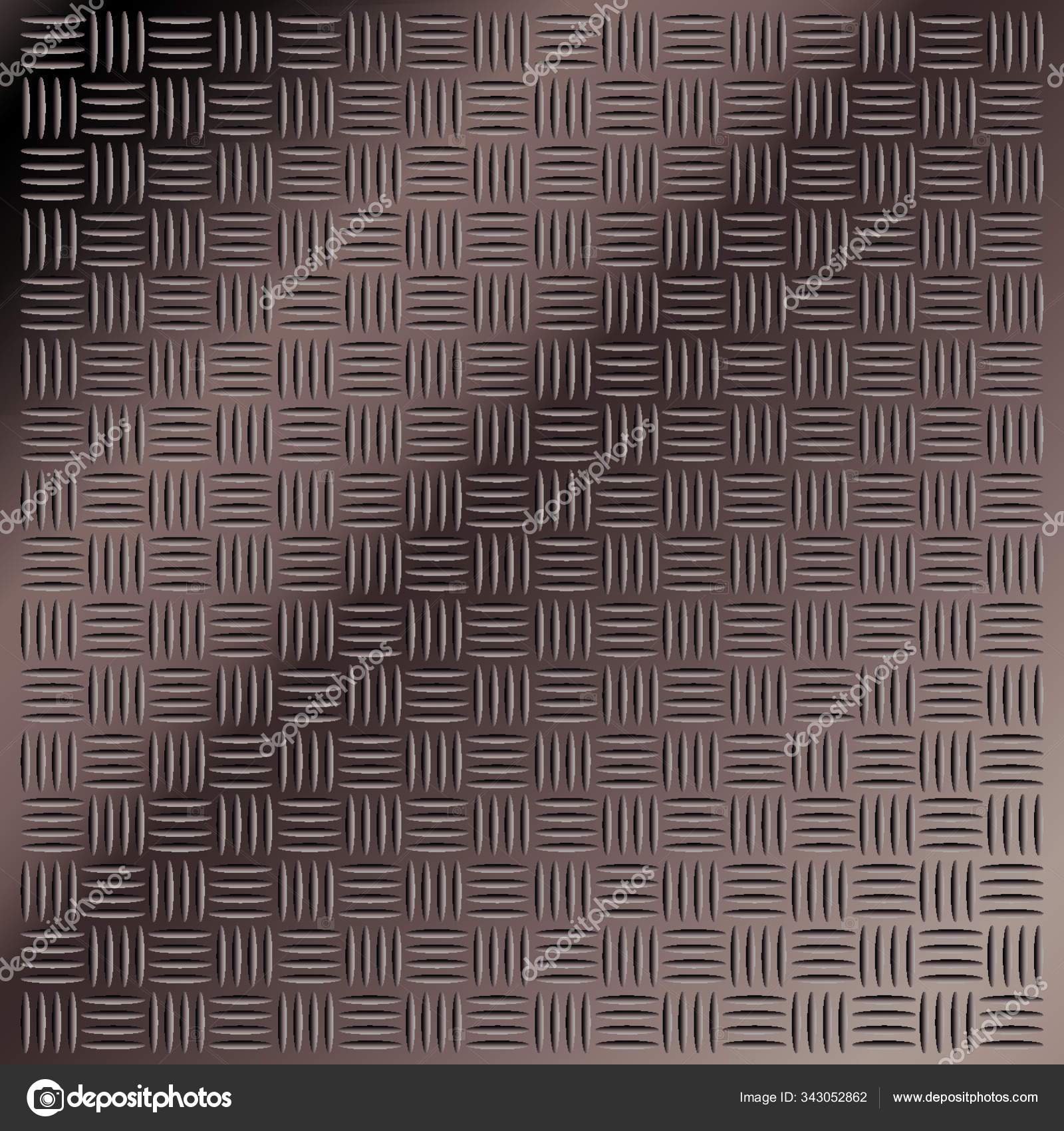 Vector Illustration Stainless Metal Large Cross Hatch Tread Background ...