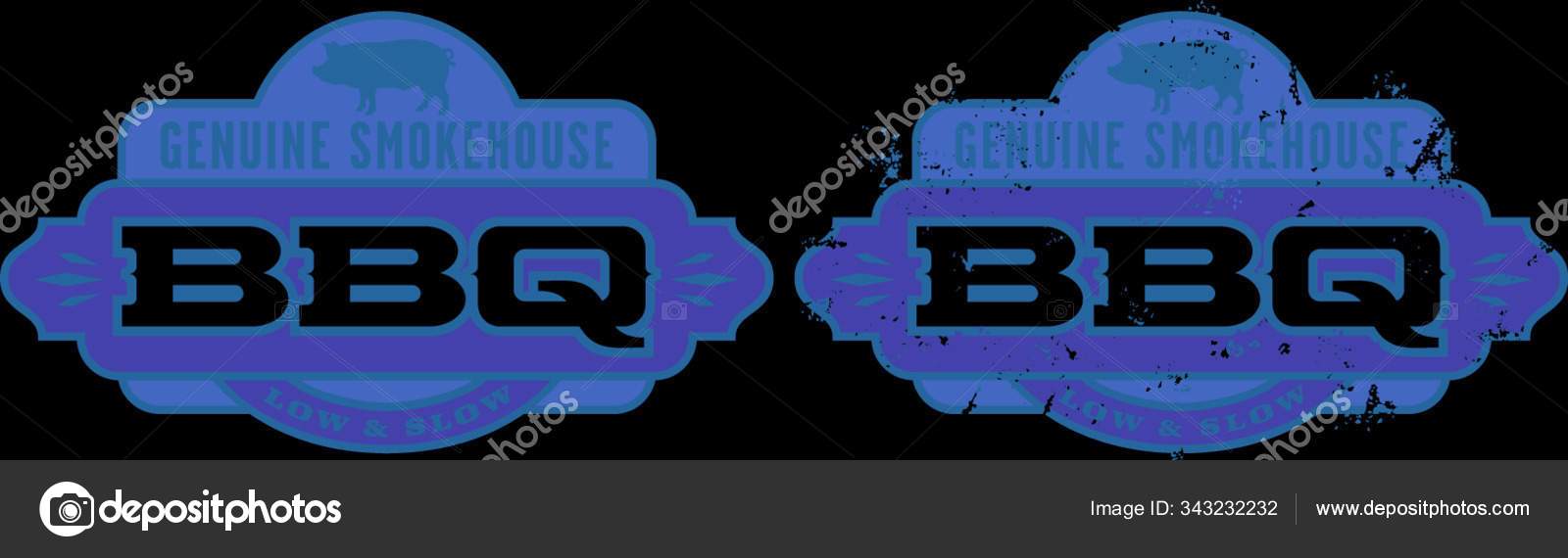 Barbecue Symbol Icon Pig Silhouette Includes Clean Grunge Versions Easy ...