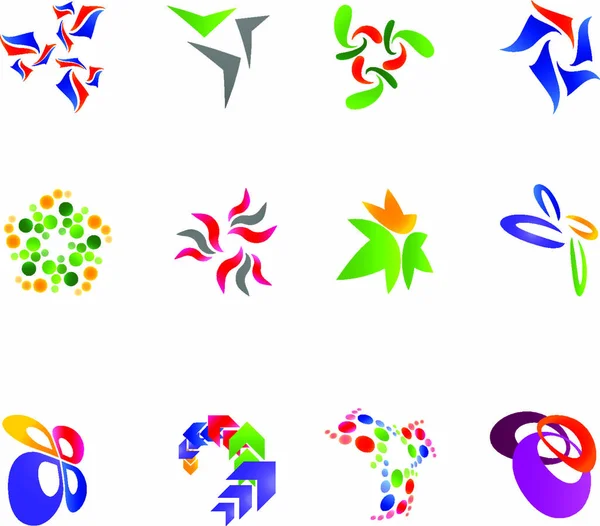 Different Colorful Vector Symbols Set Stock Vector by ©YAYImages 347206982