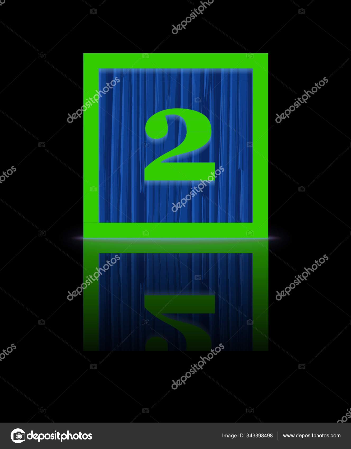 Number Wooden Alphabet Block Vector Illustration Stock Vector Image by ...