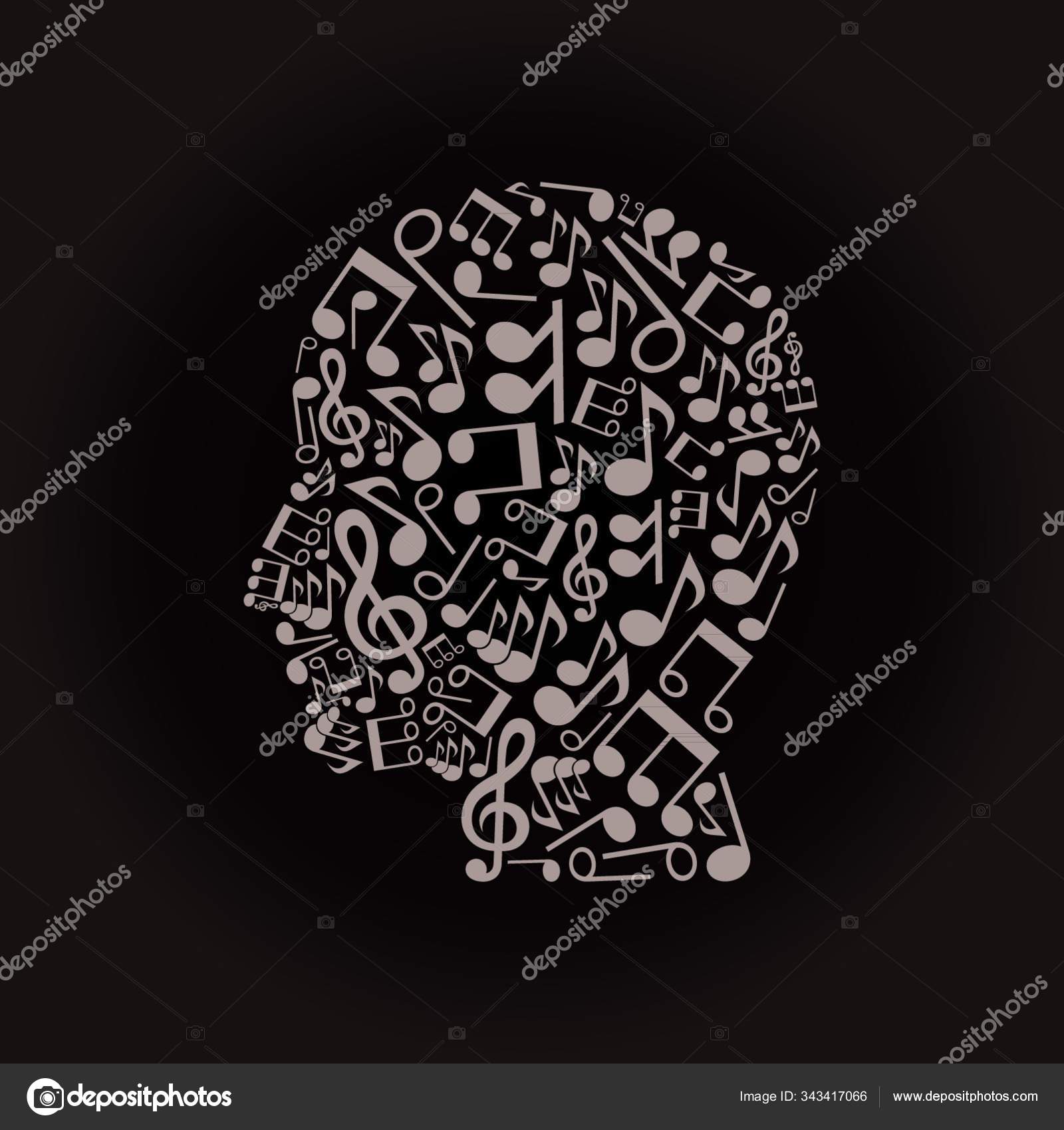 Head From Musical Notes