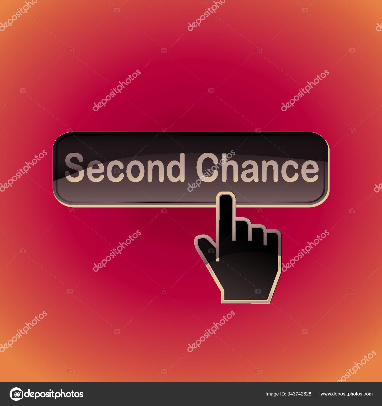 Vector Illustration Second Chance Abstract Concept Background Stock ...