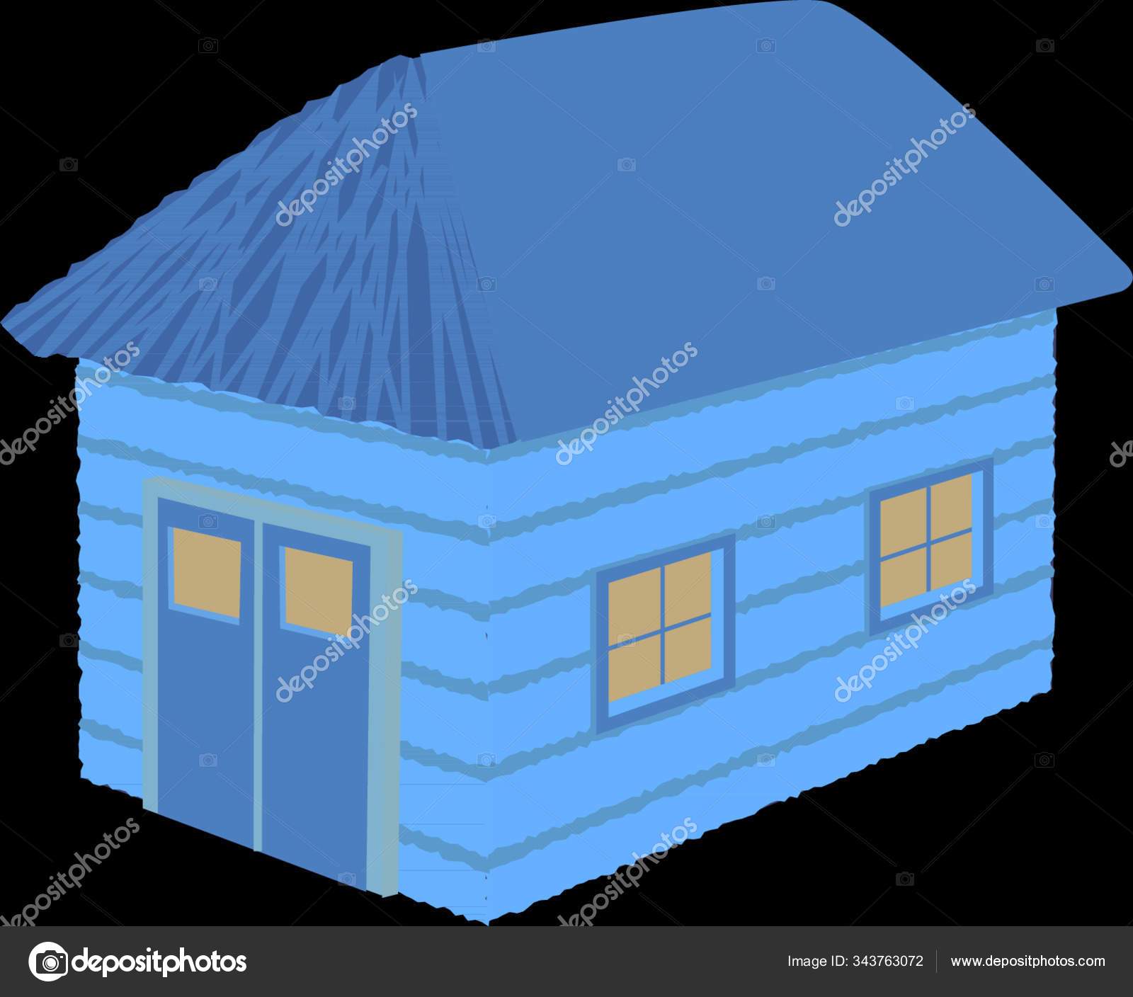Old Barn Vector Illustration Windows Wheat Roof Stock Vector Image by ...