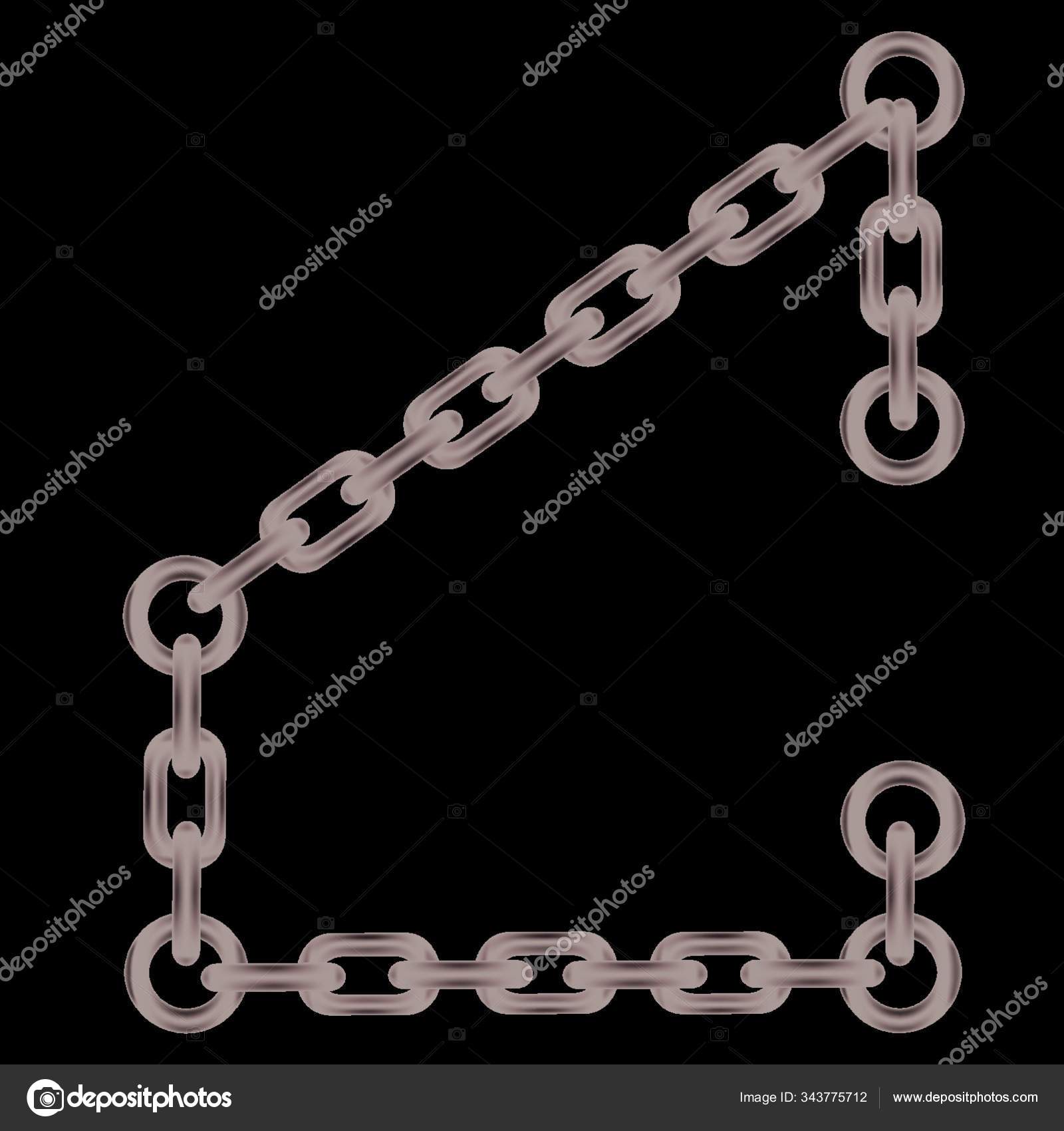 Colorful Illustration Chain Letter White Background Your Design Stock ...