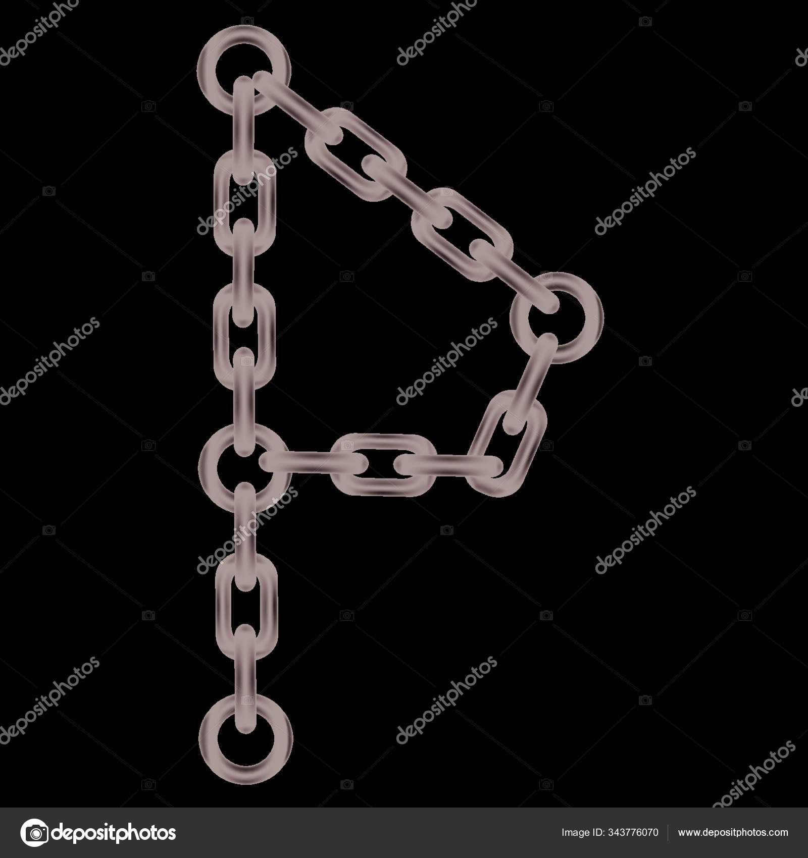 Illustration Chain Letter White Background Your Design Stock Vector ...