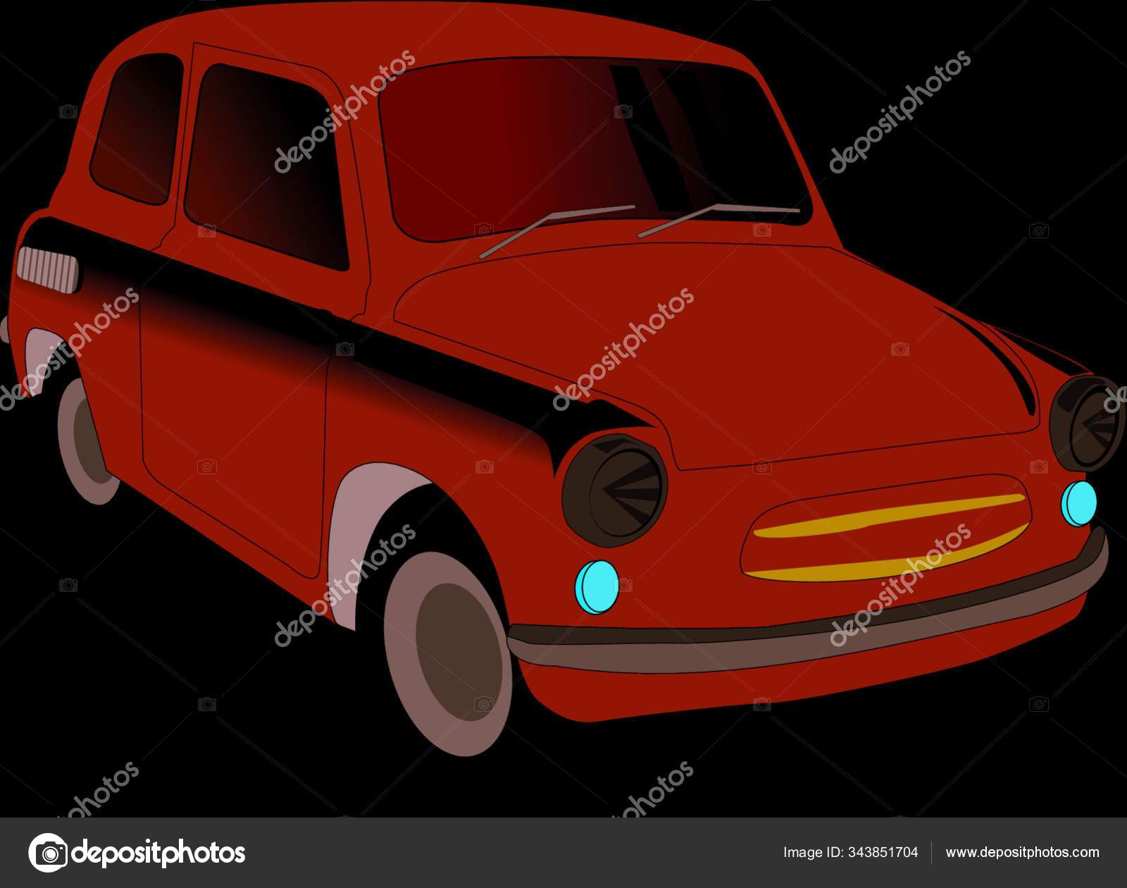 One Colored Classical Auto White Background Stock Vector by ©YAYImages ...