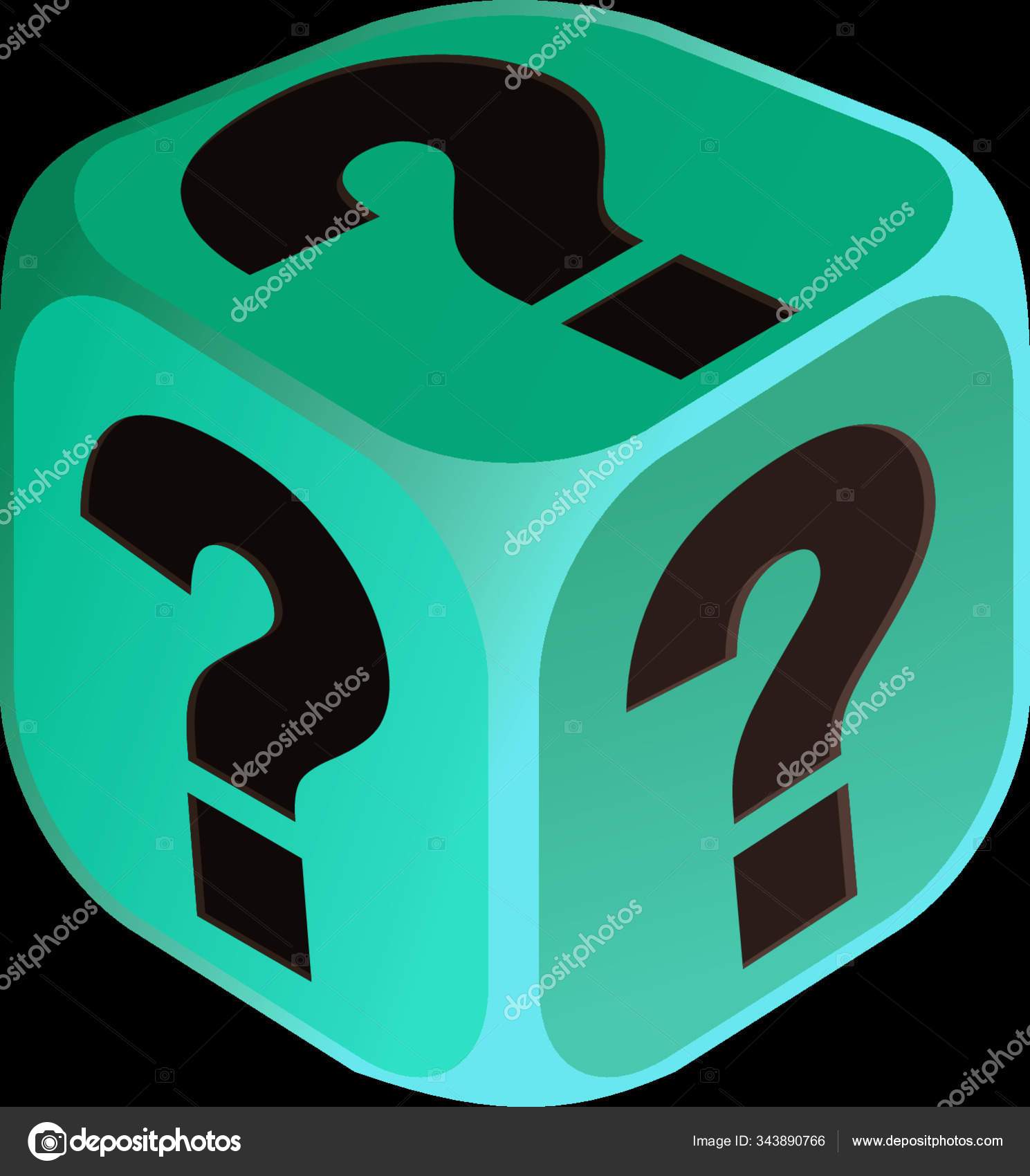 Dice Question Marks Stock Vector Image by ©YAYImages #343890766