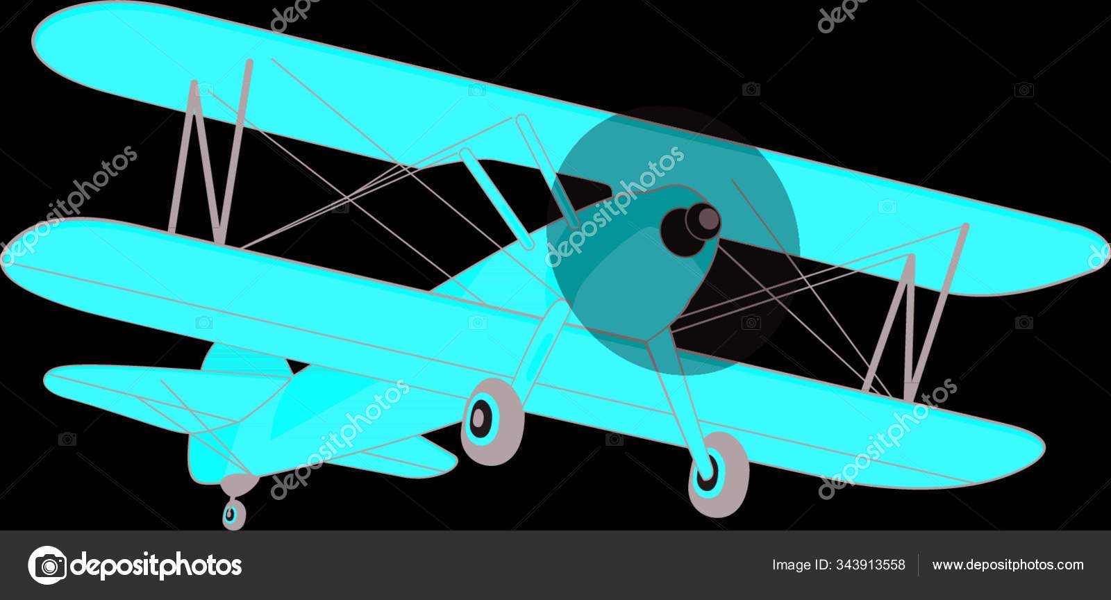Fully Editable Vector Illustration Airplane Stock Vector Image by ...