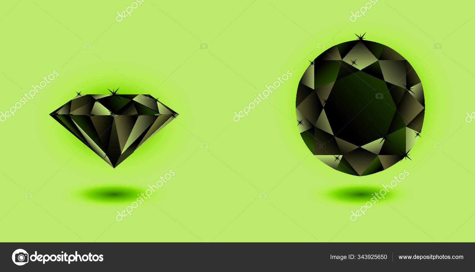 Vector Diamond Two Angles View Purple Background Stock Vector Image by ...