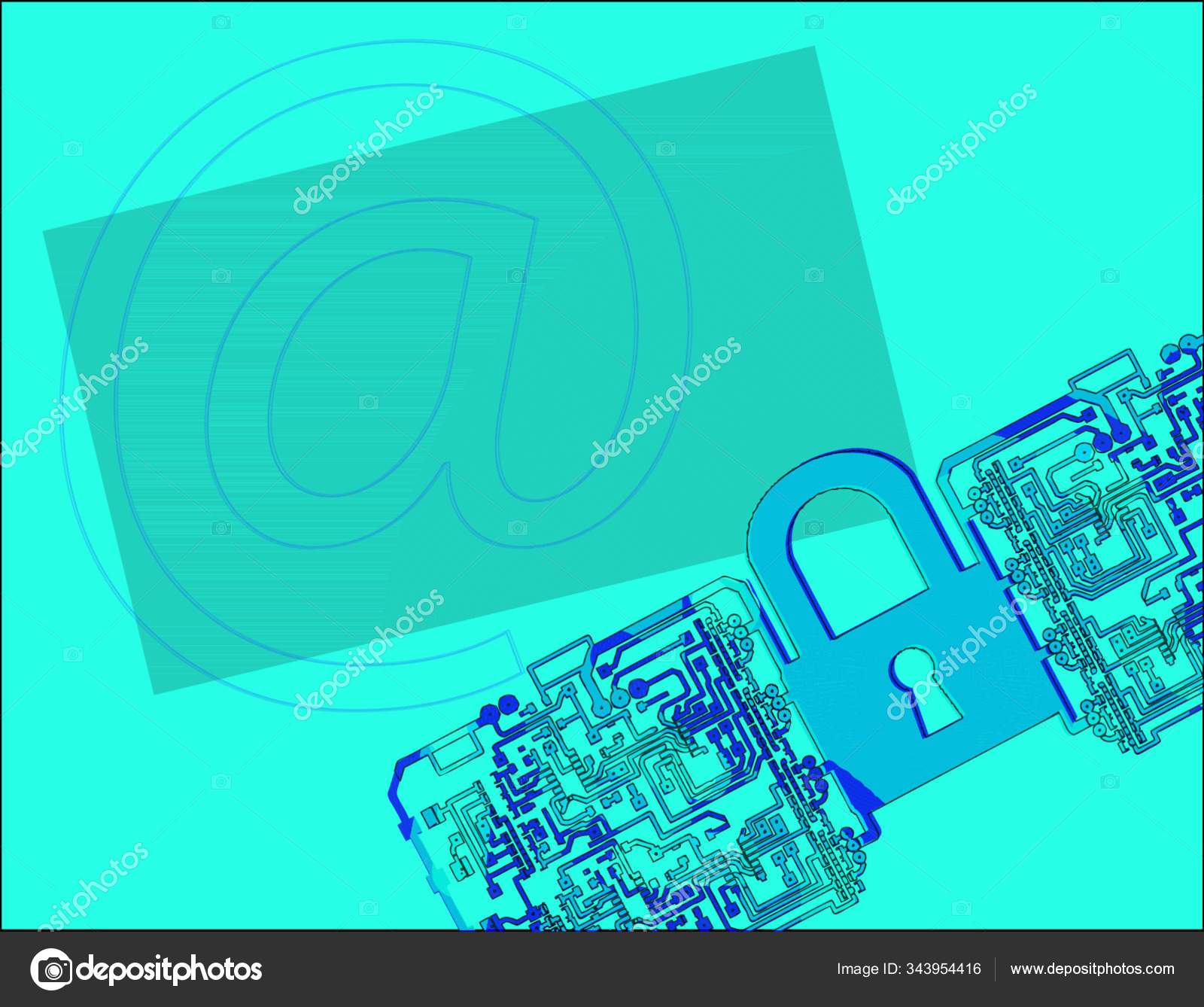 Creative Background Internet Security Vector Illustration Stock Vector ...