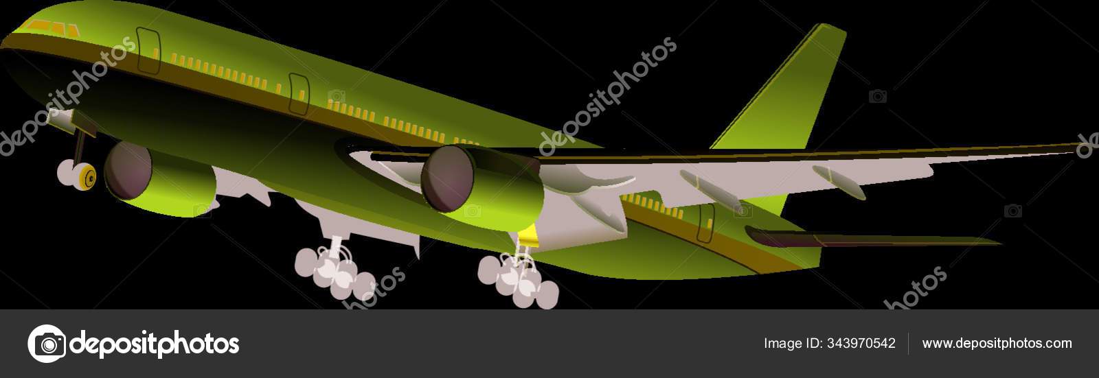 Airplane Sign Graphic Illustration Stock Vector Image by ©YAYImages ...