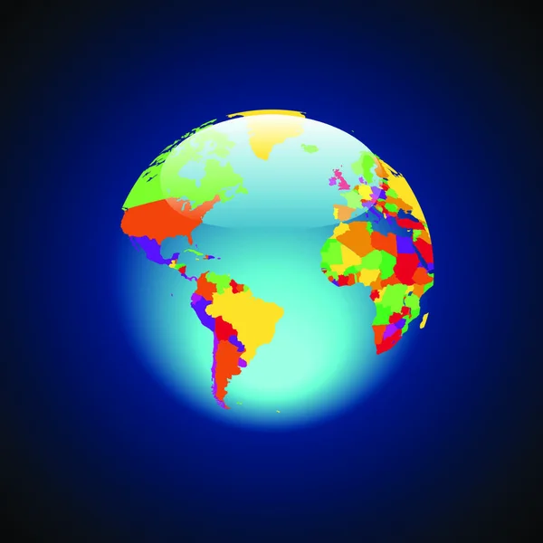 Globe Earth Map Vector Art Stock Vector by ©YAYImages 347167248