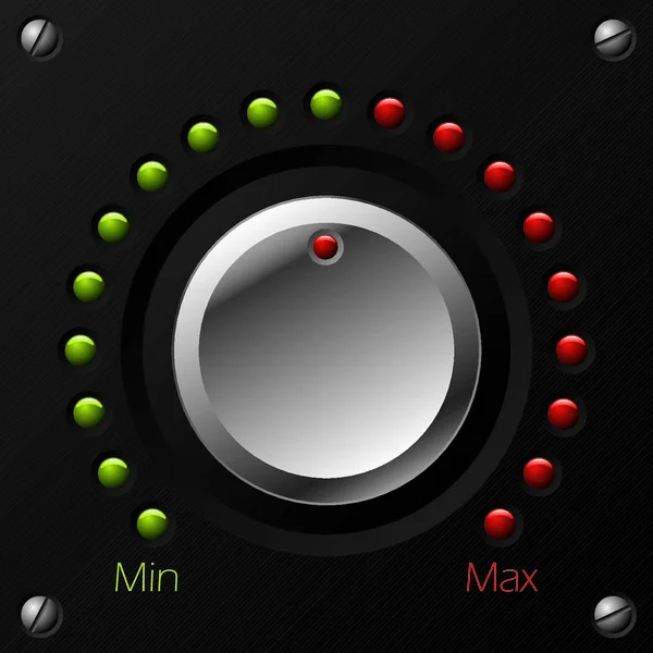 Blue Led Volume Knob Different Color Led Buttons Stock Vector Image by ...