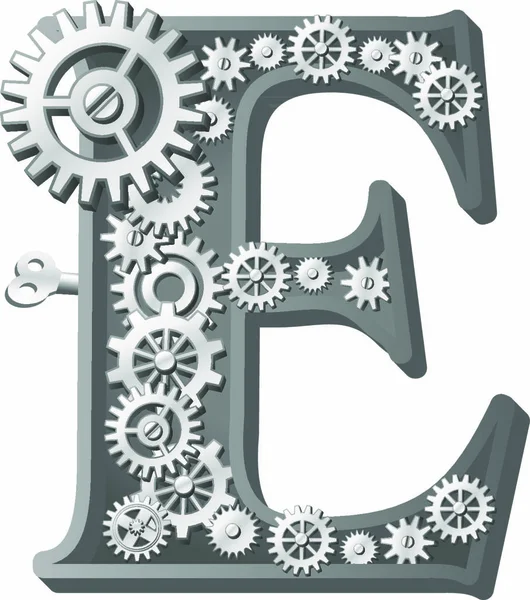 Mechanical Alphabet Made Gears Letter Stock Vector Image by ©YAYImages ...