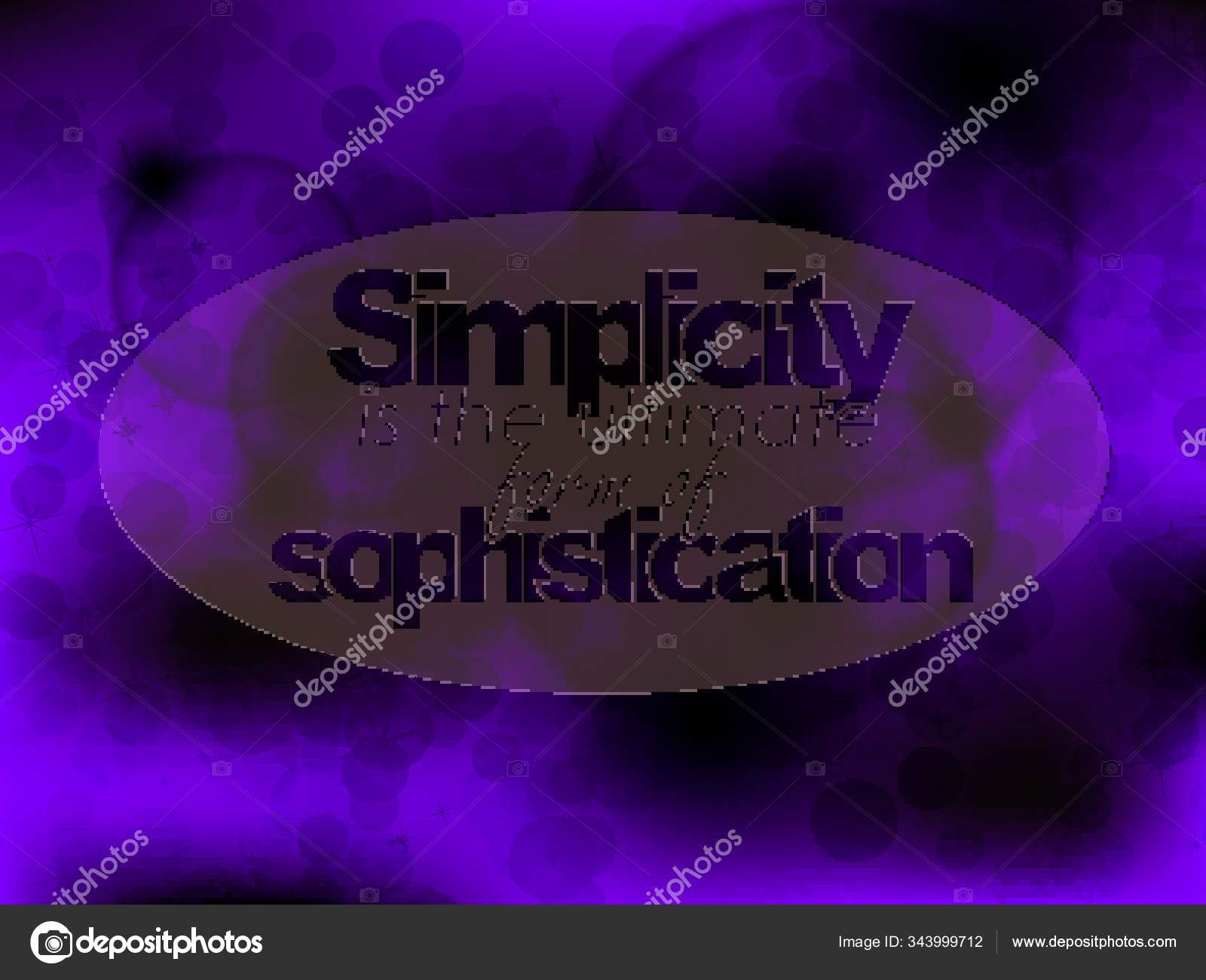 Simplicity Is The Ultimate Sophistication Poster