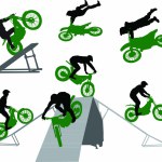 Skating and Riding Activity Icon Symbol Sign Pictogram Stock Vector ...