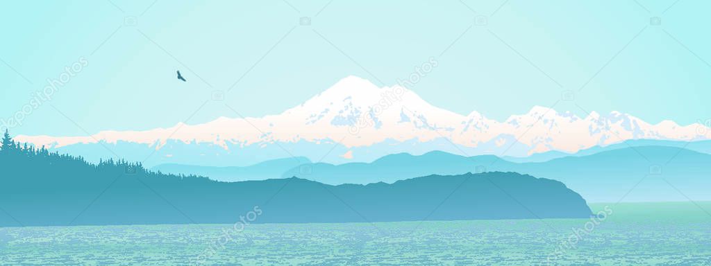 Mount baker Vector Art Stock Images | Depositphotos