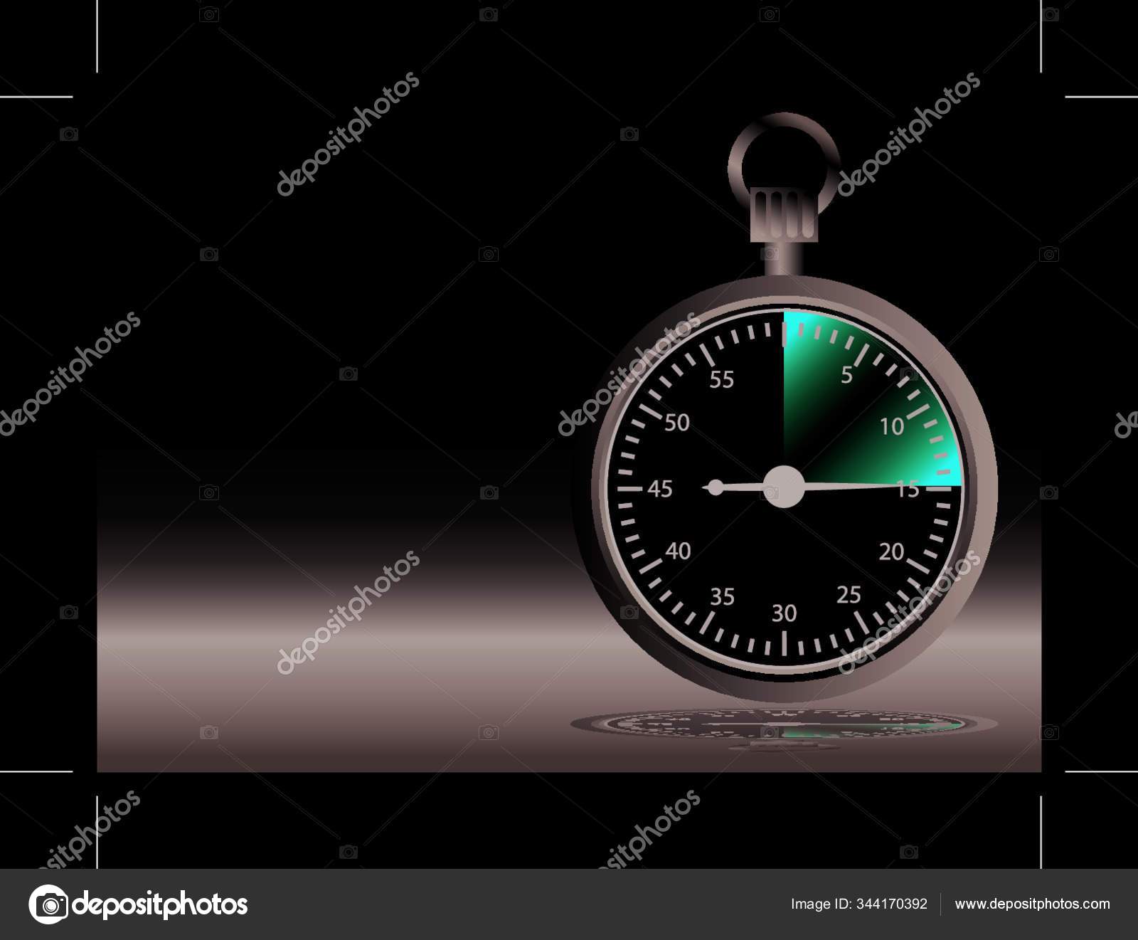 Image Stopwatch Red Warning Area Stock Vector by ©YAYImages 344170392