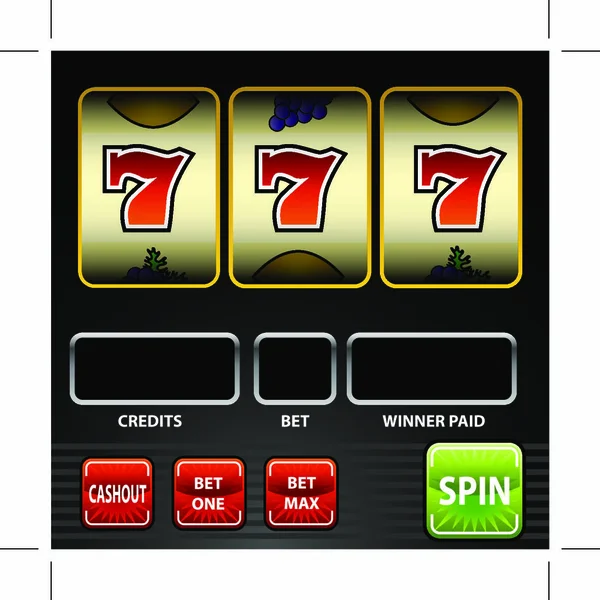 Lucky Seven Slot Machine Stock Vector Image by ©cteconsulting #3984820