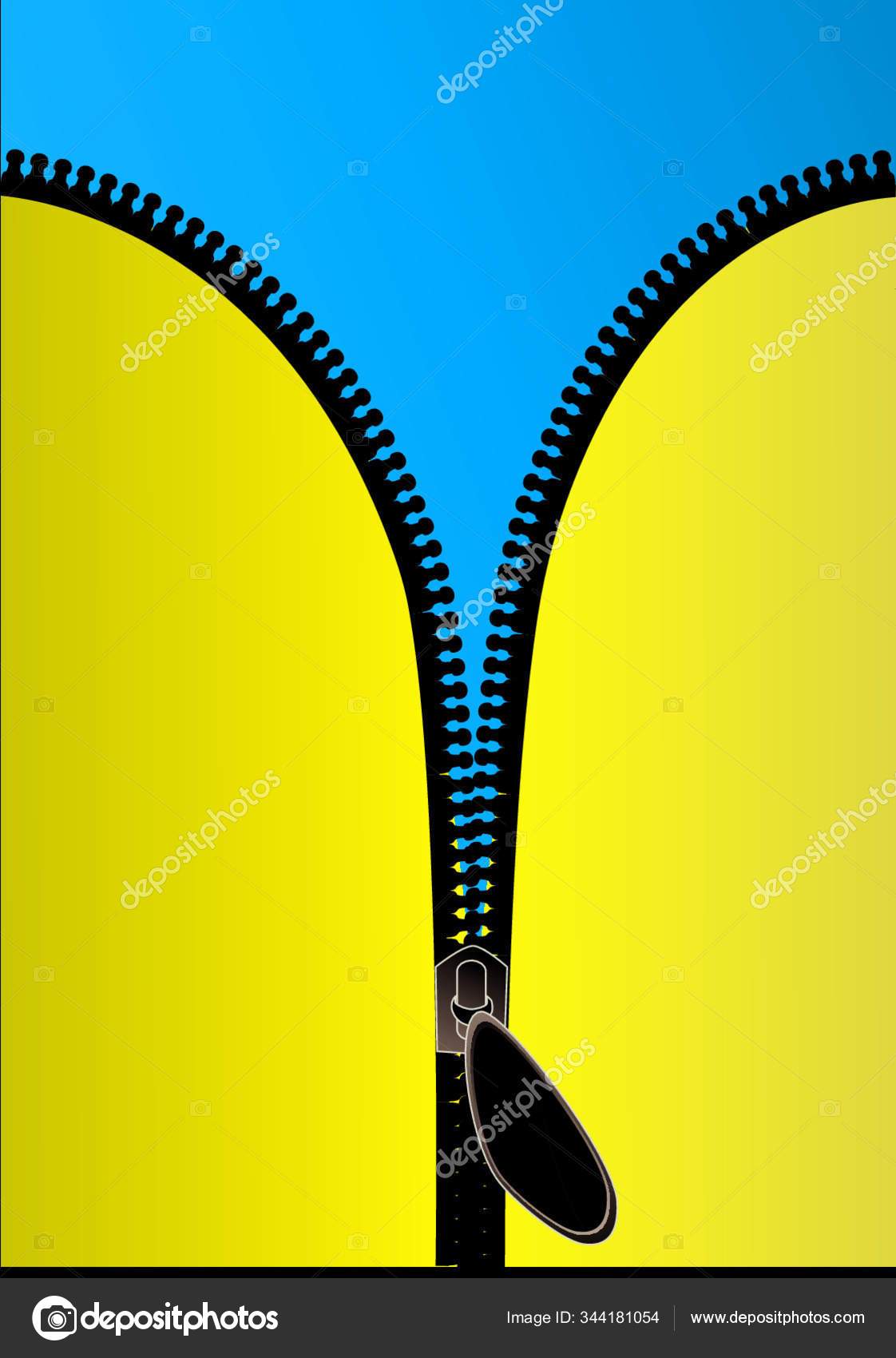 Vector Image Unzipped Zip — Stock Vector © YAYImages #344181054