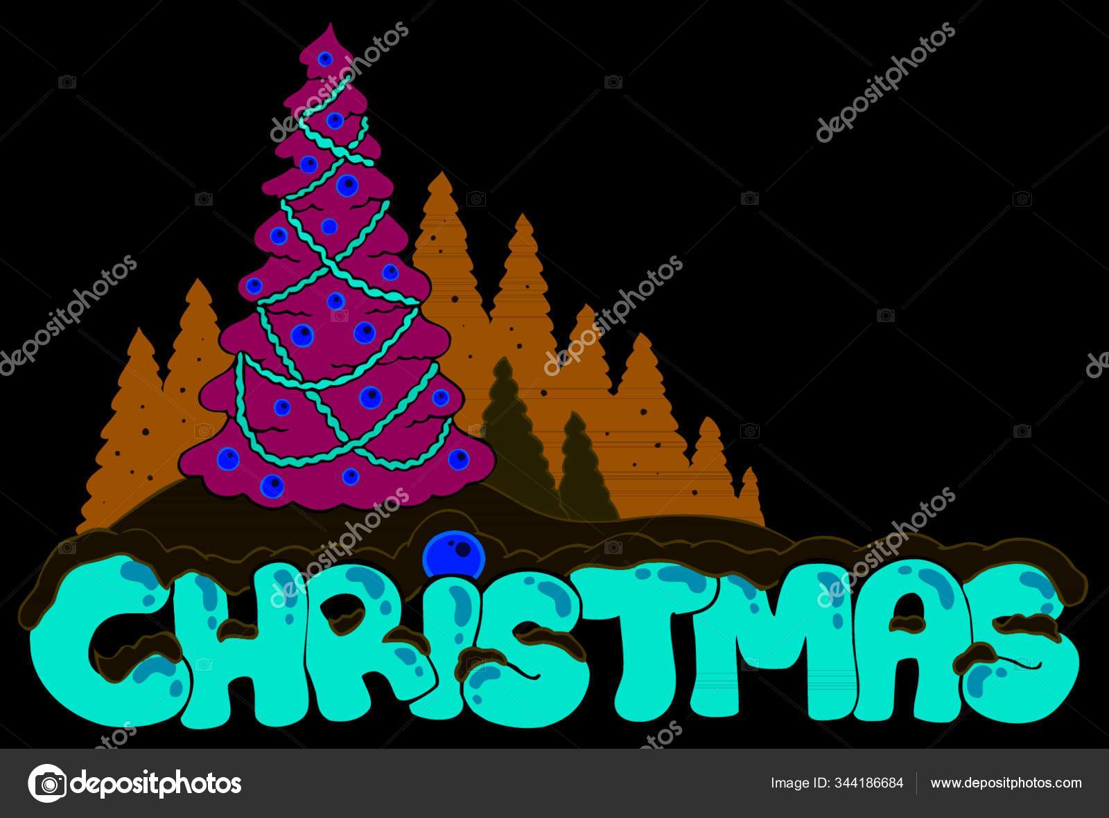 Christmas Sign Tree Vector Illustration Stock Vector by ©YAYImages ...