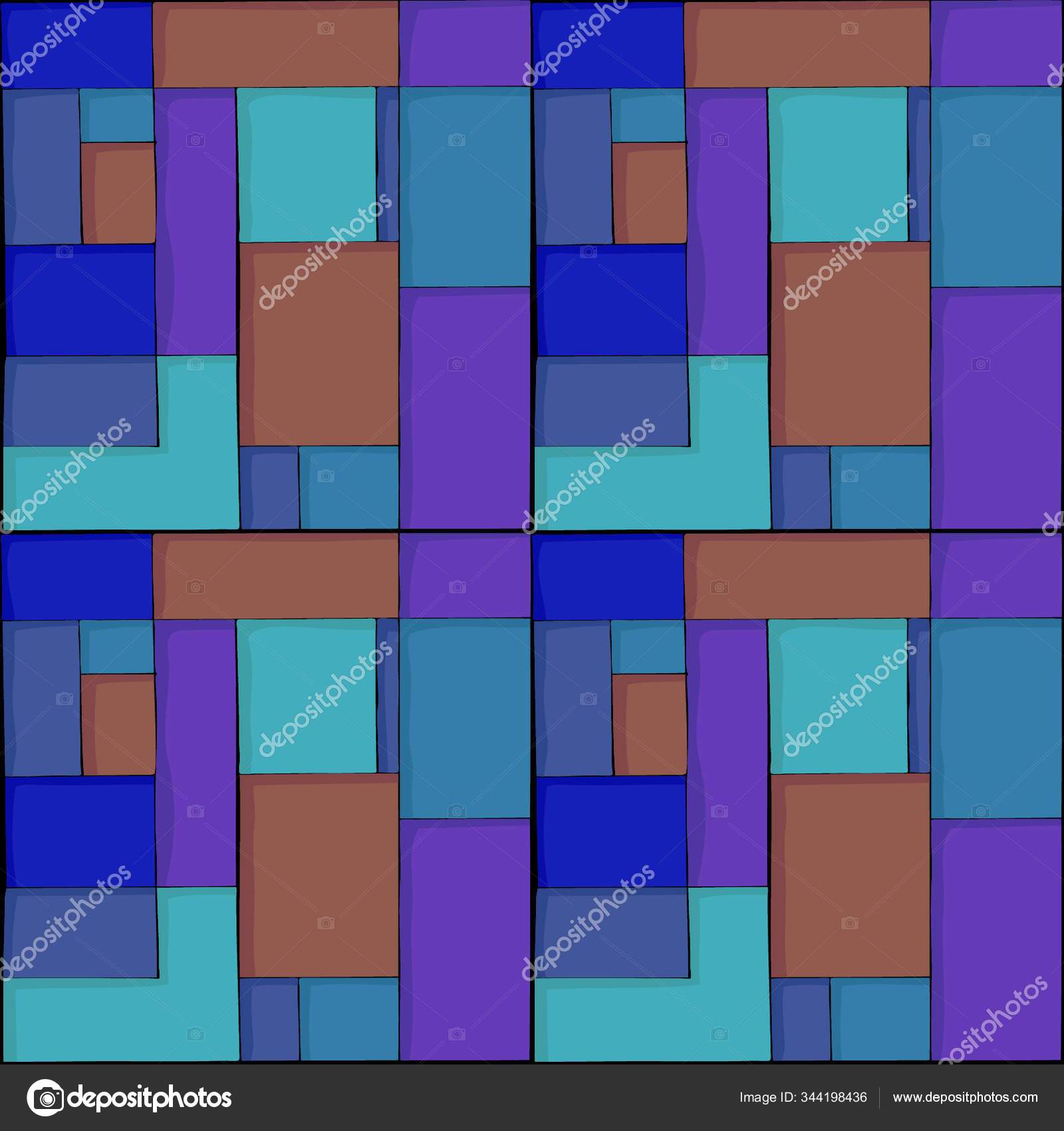 Colored Tile Seamless Pattern Backgrounds Wallpaper Stock Vector Image ...
