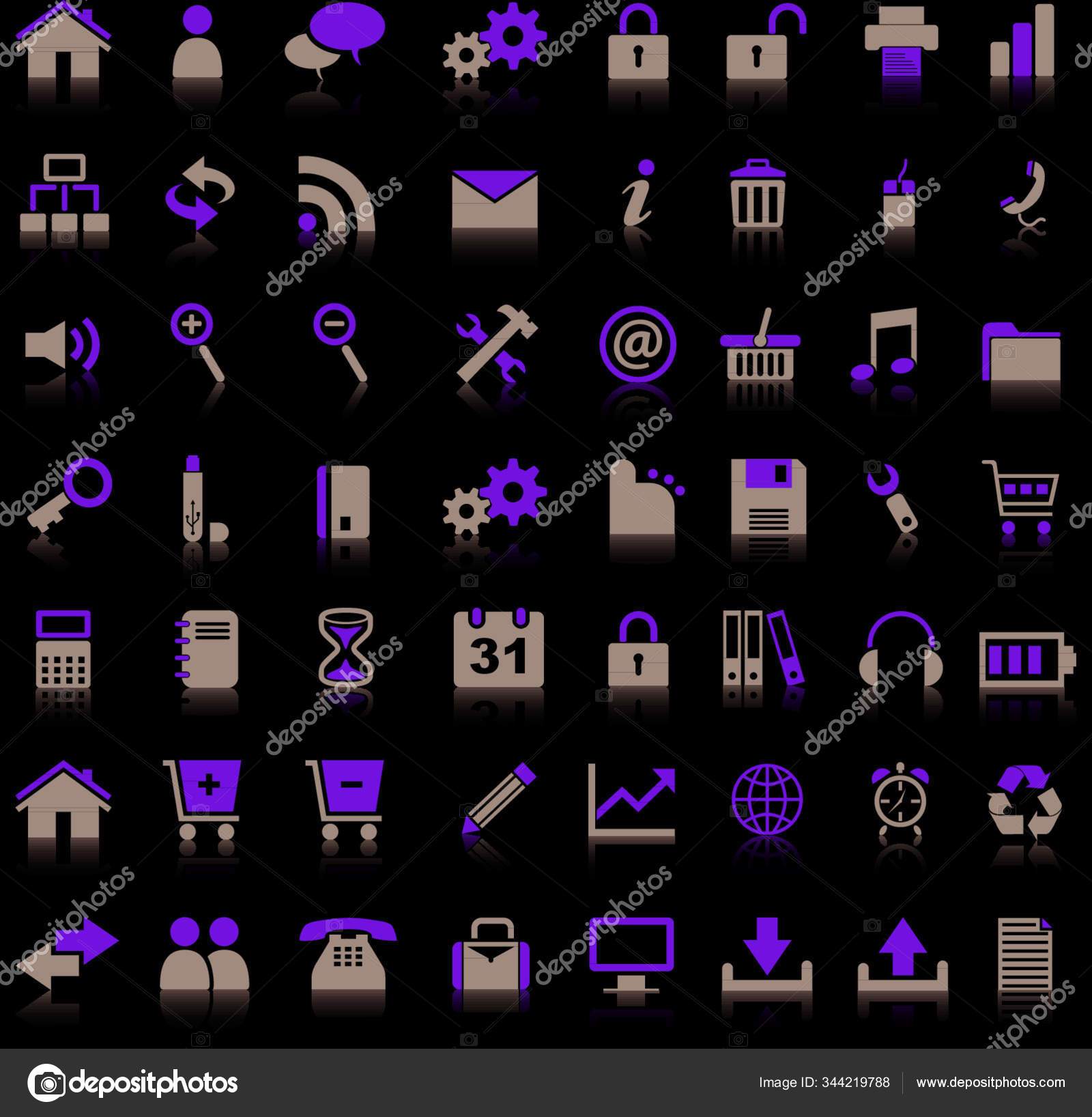 Web Icons Isolated White Background Stock Vector Image by ©YAYImages ...