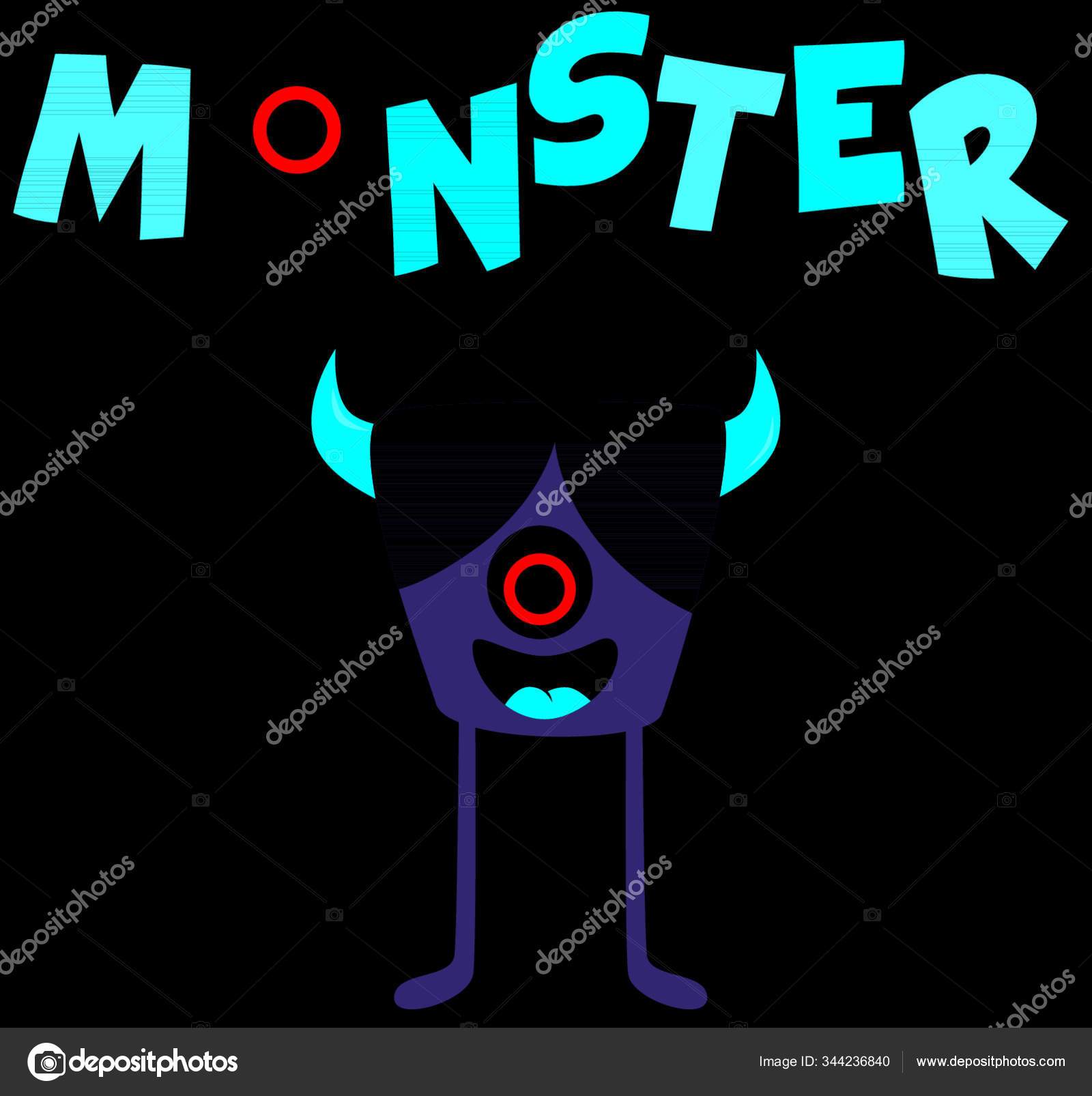 Cartoon Monster Character Theme Vector Art Illustration Stock Vector ...