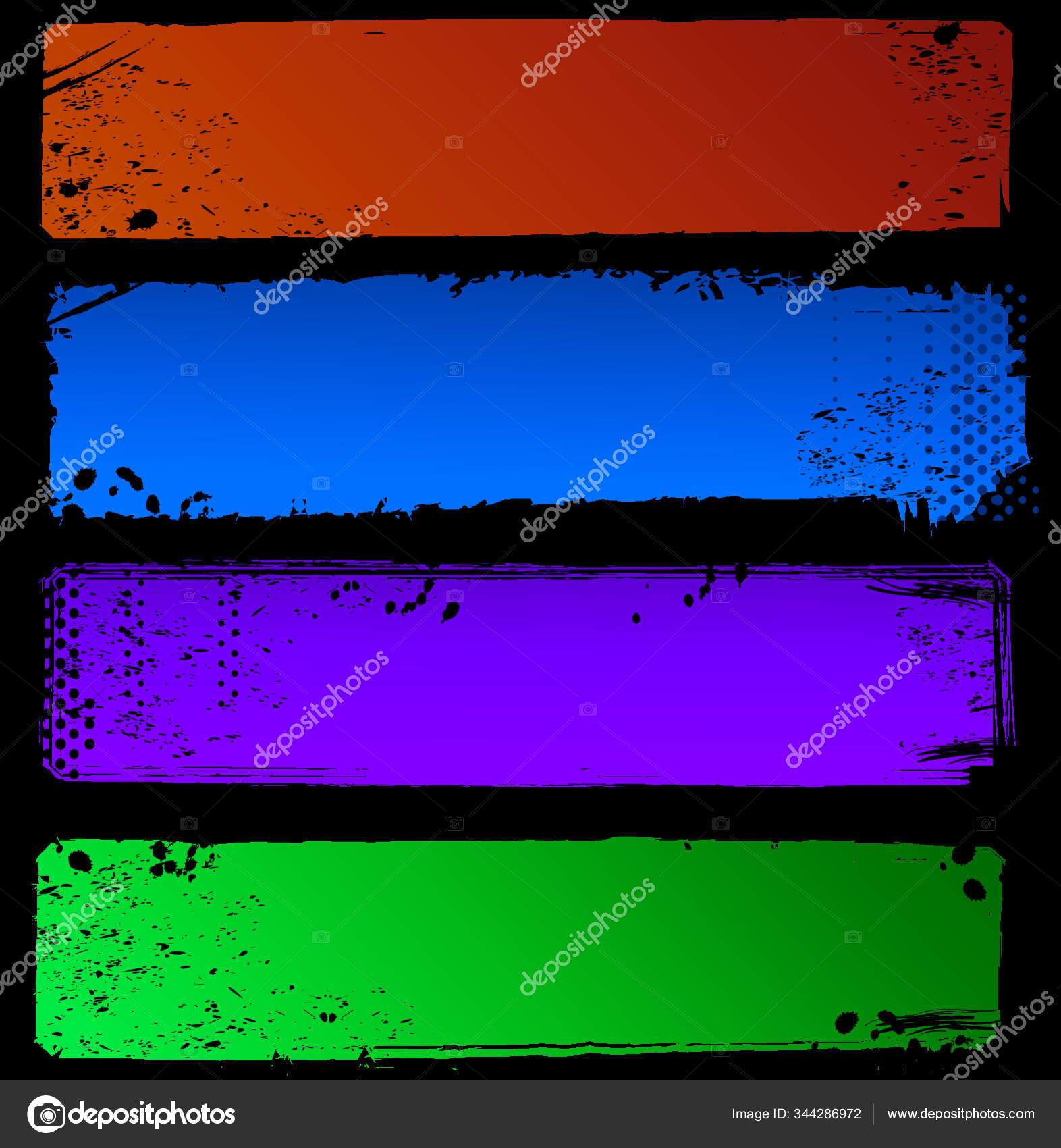 All Banners Grouped Separetly Vector File Put Your Text Them Stock ...
