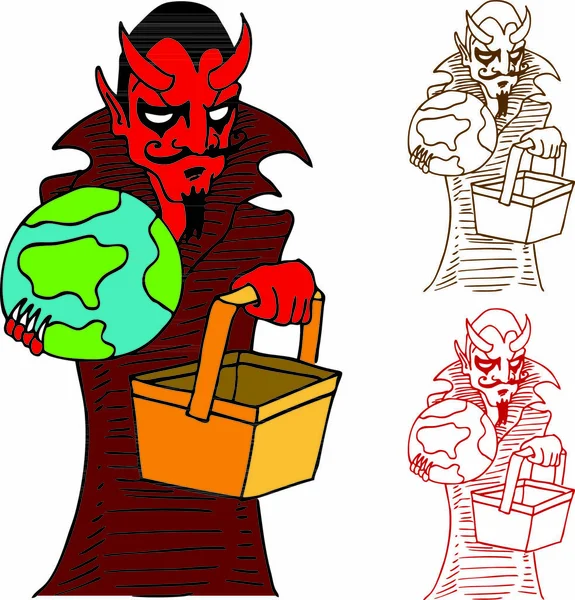 Portrait of Jesus holding the hands planet Earth with white background ...