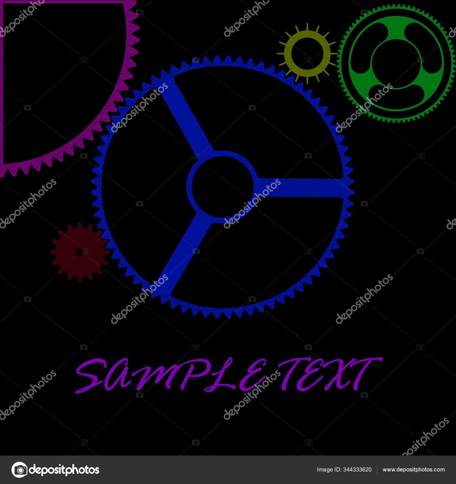 Mechanic Wheels Vector Art Illustration Stock Vector Image by ...