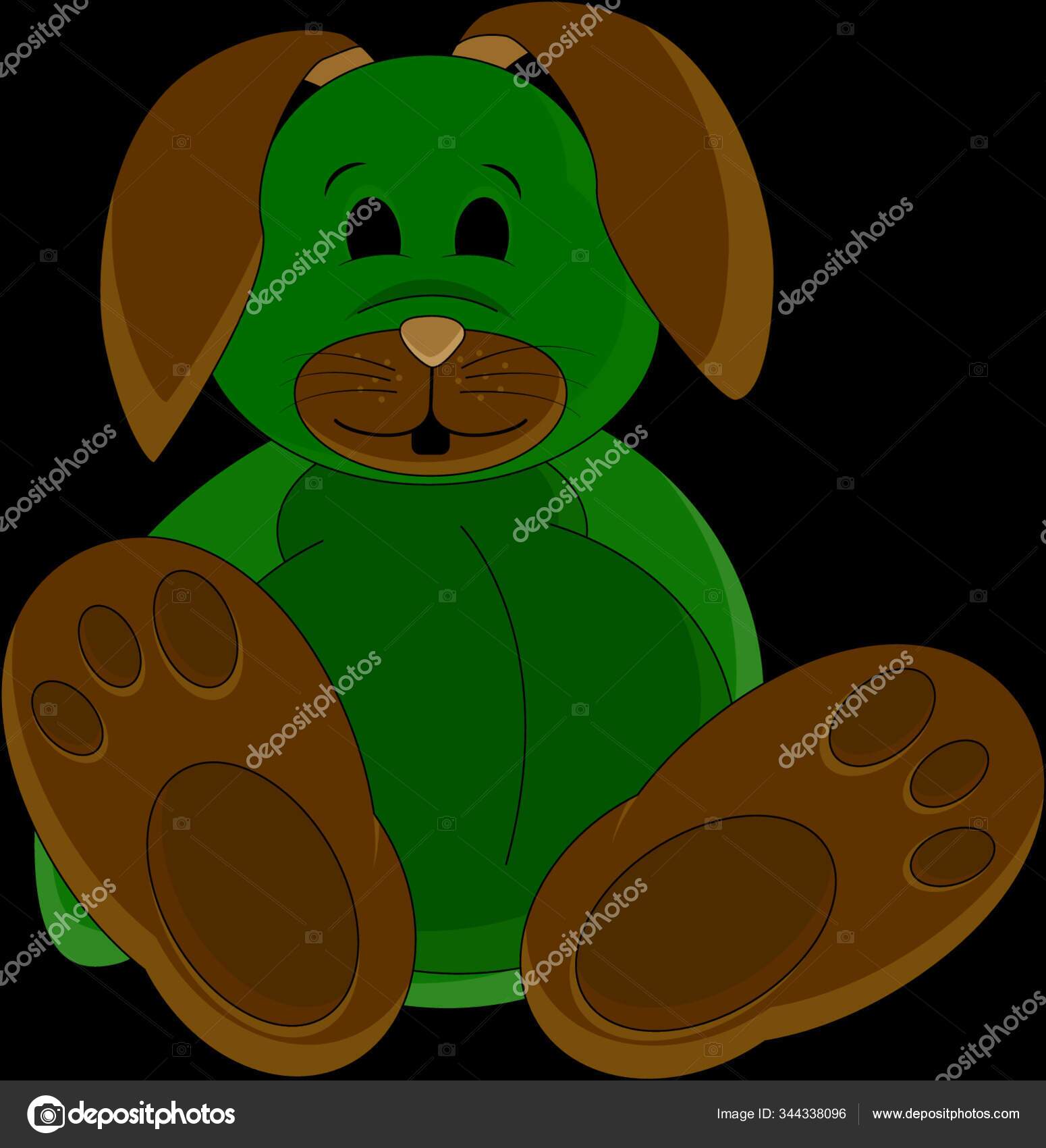 Cure Vector Pink Blue Bunny Editable Illustration File Stock Vector by ...