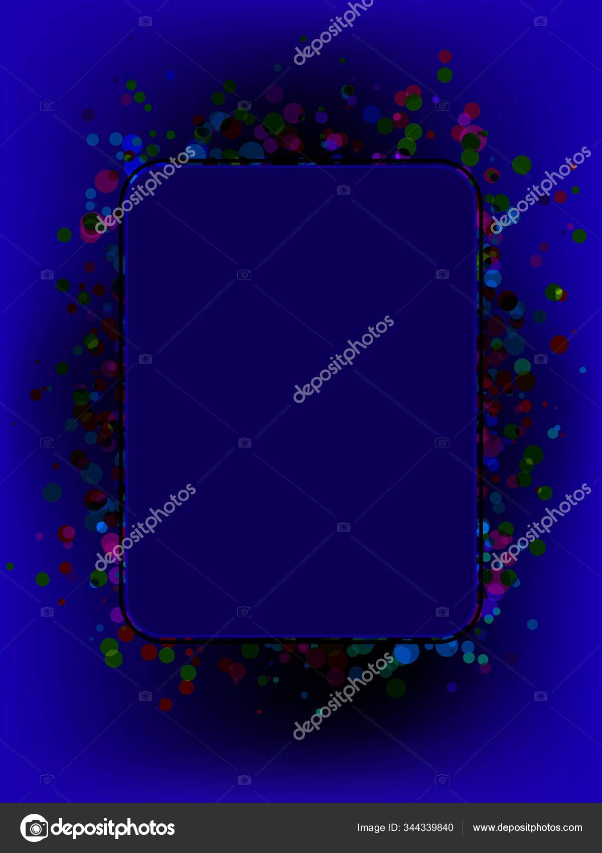 Colorful Frame Your Message Eps Vector File Included Stock Vector by ...