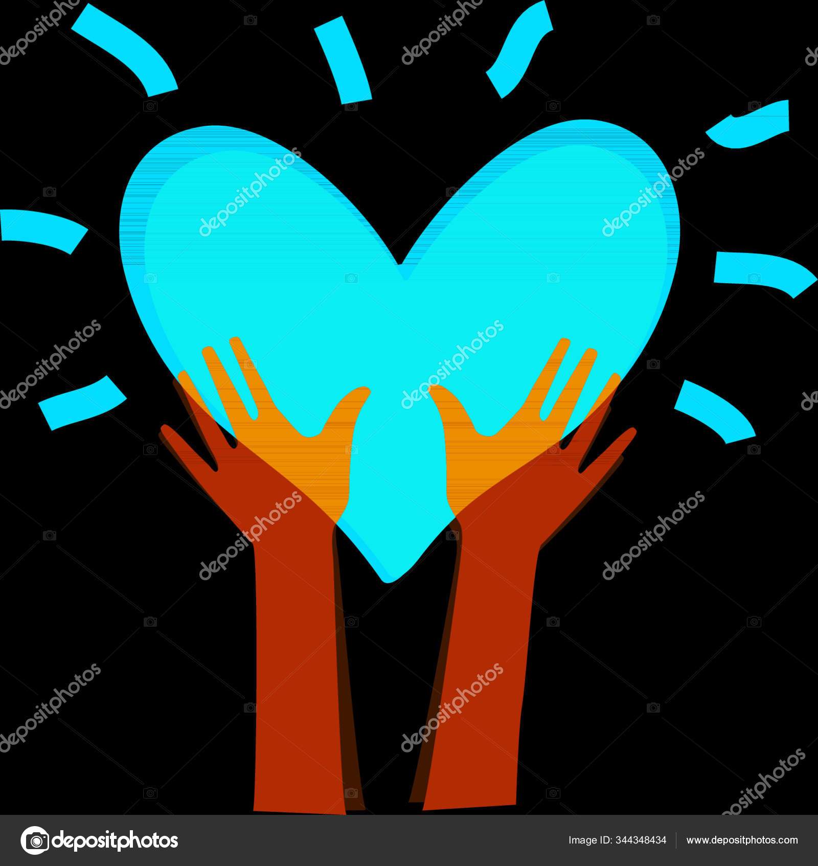 Illustration Human Hands Heart Stock Vector by ©YAYImages 344348434
