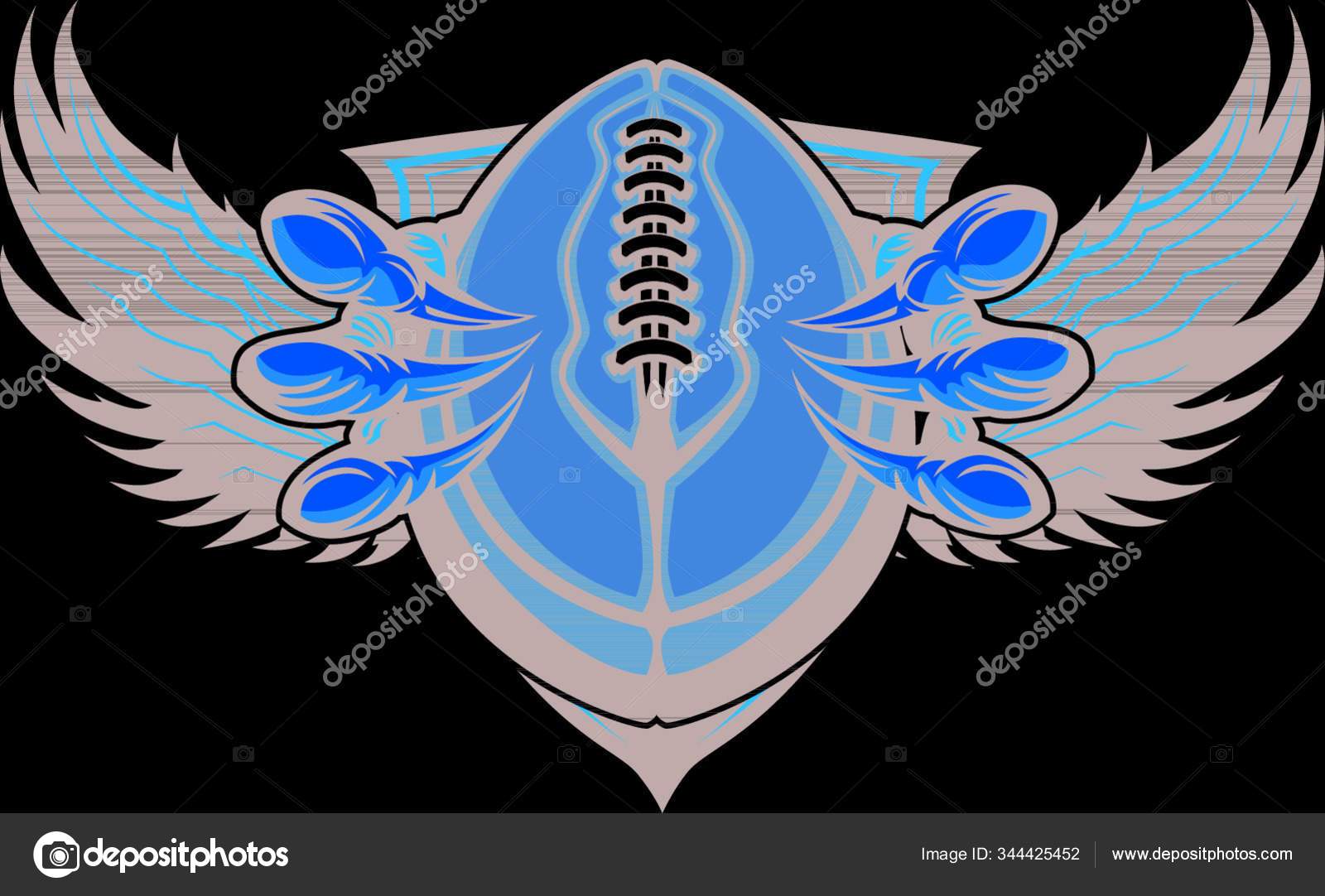 Graphic Vector Image Eagle Claws Talons Holding Football Stock Vector ...