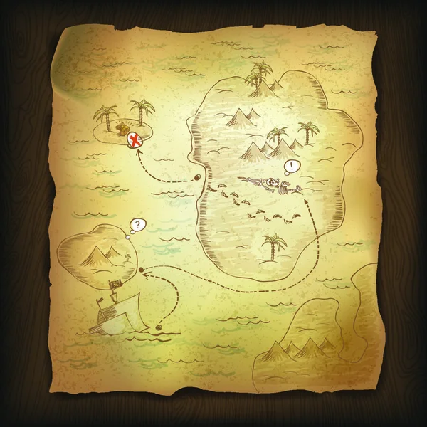 Old treasure map Stock Vector Image by ©teacept #10433839