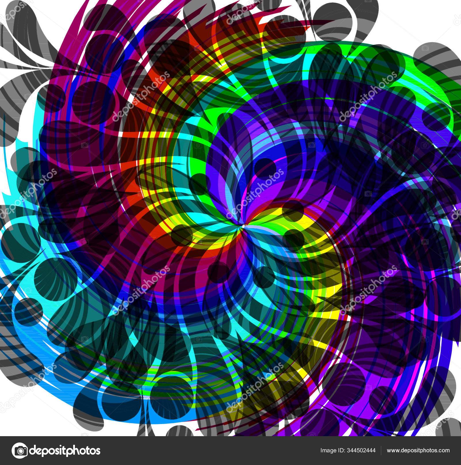 Colorful Swirl Background Vector Stock Vector by ©YAYImages 344502444