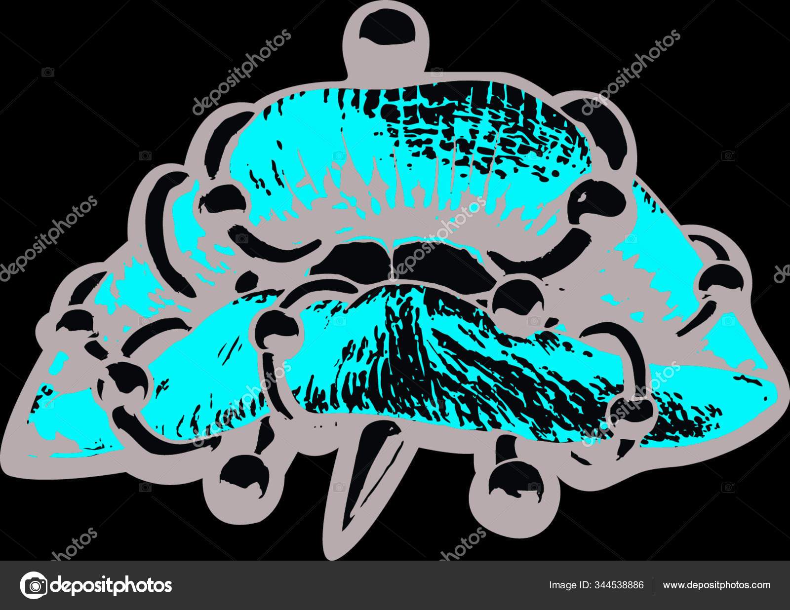 Woman Rock Lips Sign Graphic Illustration Stock Vector Image by ...