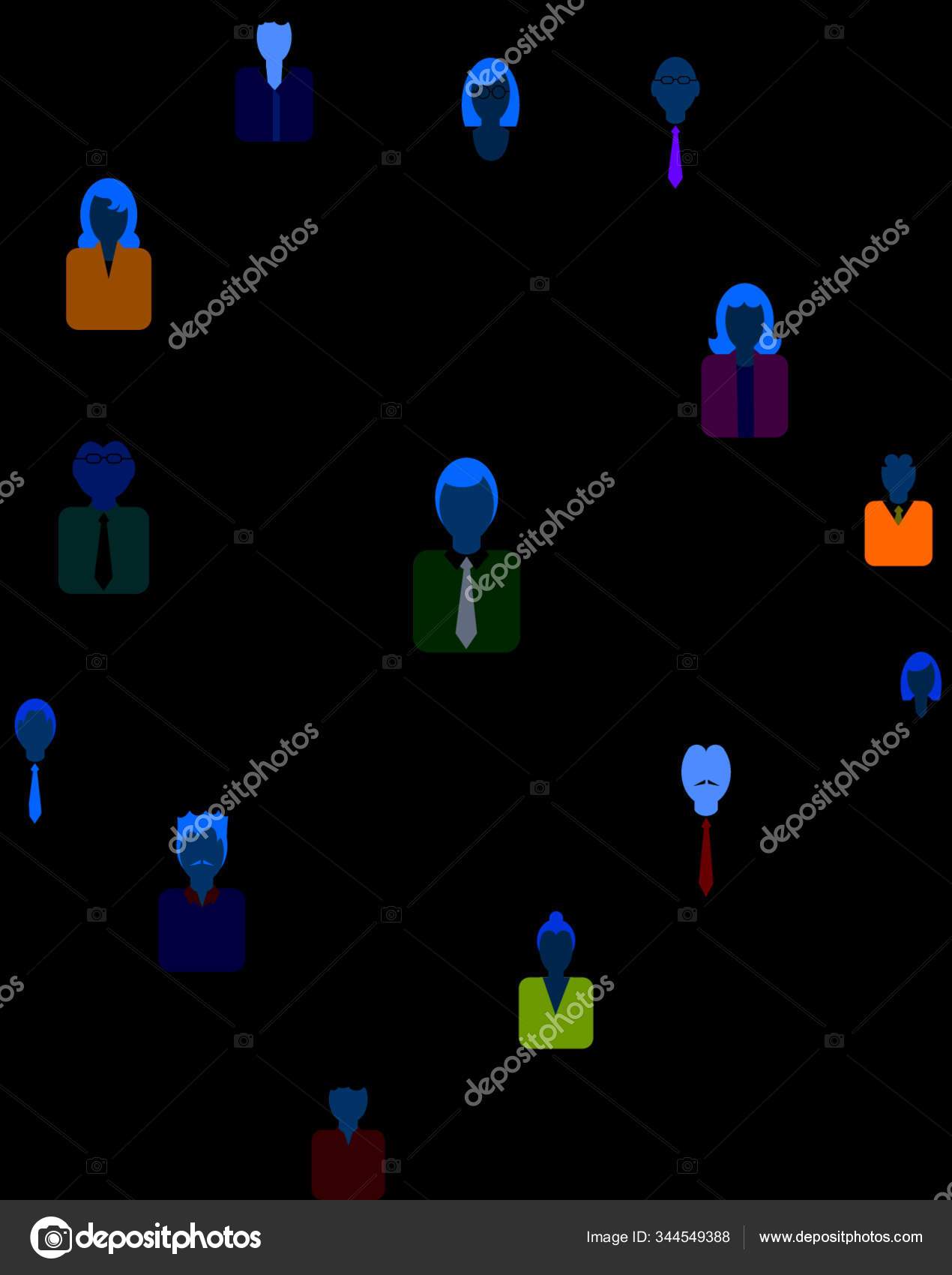 Forum Moderator Social Business Network People Icon Stock Vector Image ...