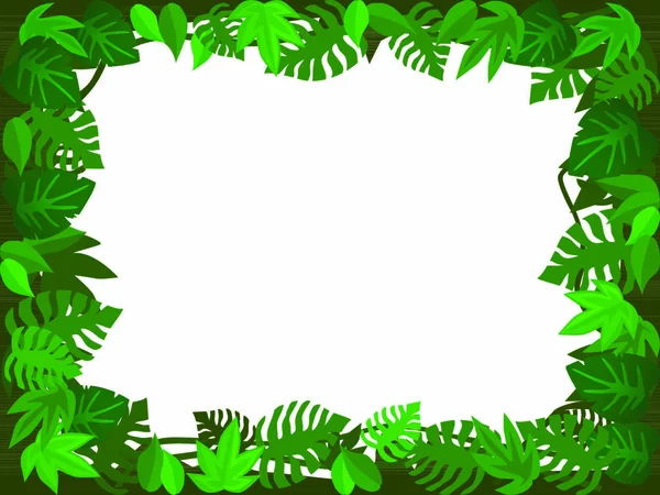 Tropical forest frame Stock Vector Image by ©dagadu #2665207