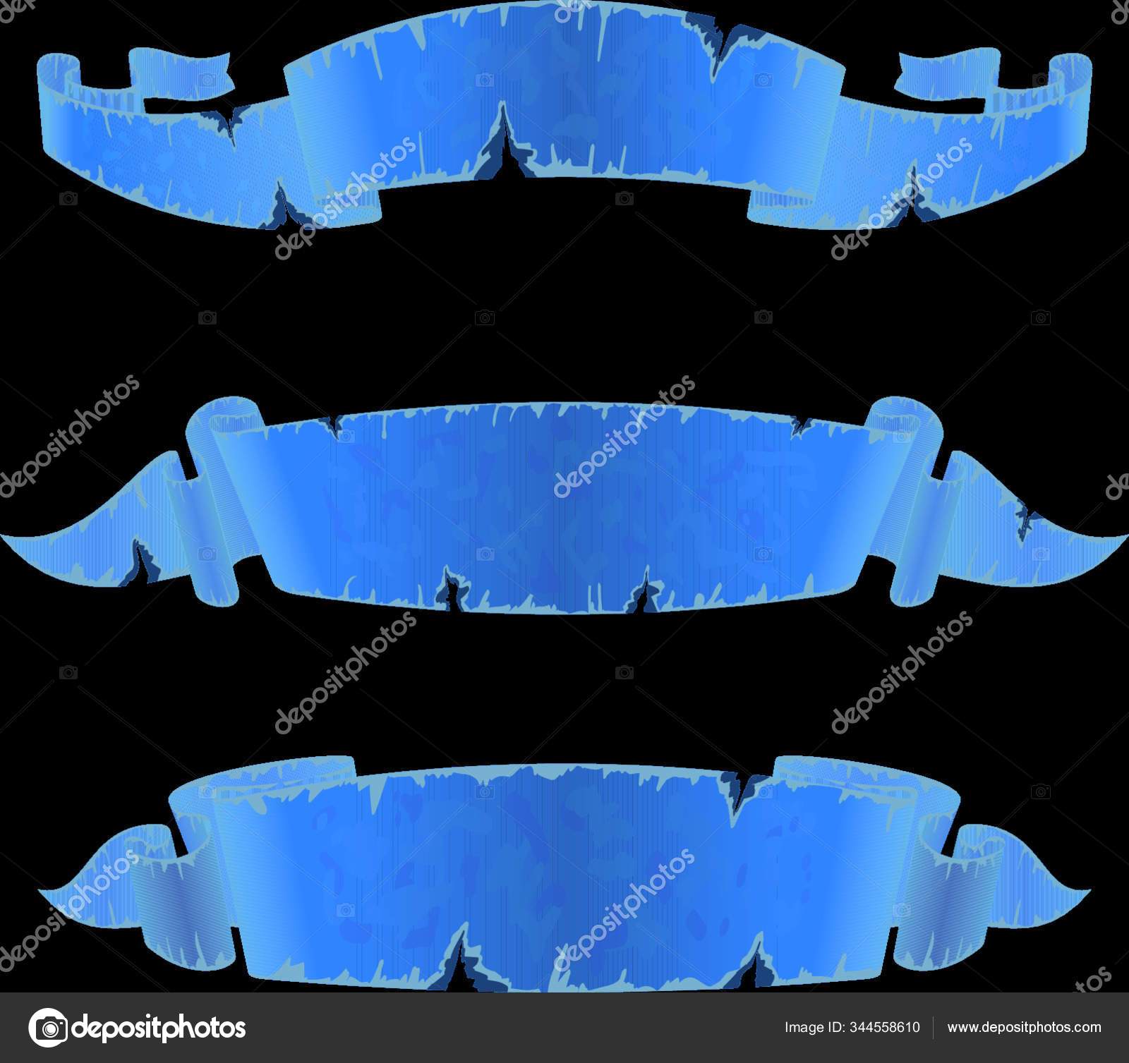 Collection Different Dirty Old Ribbon Ragged Edge Stock Vector Image by ...