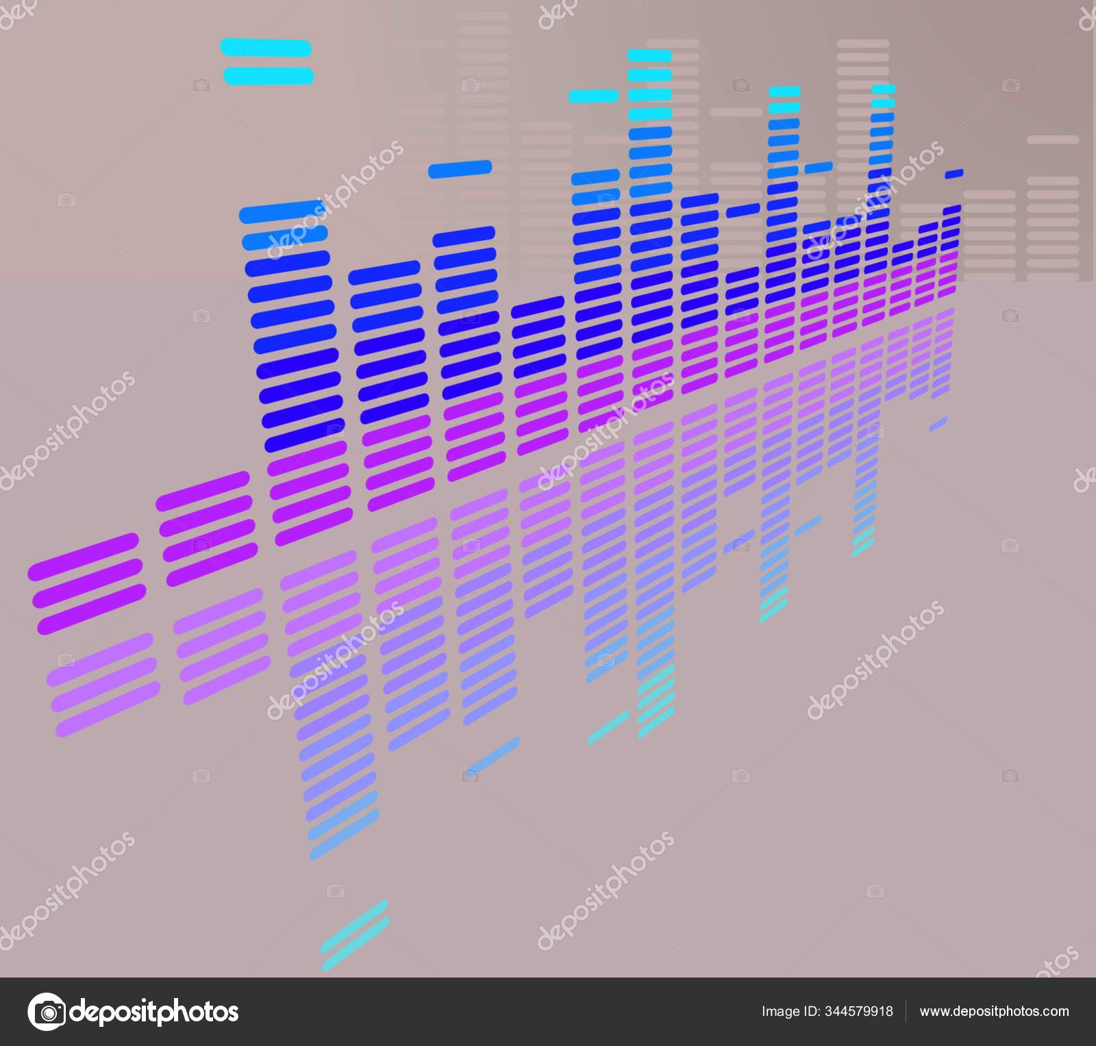 Vector Equalizer Abstract Background Stock Vector by ©YAYImages 344579918