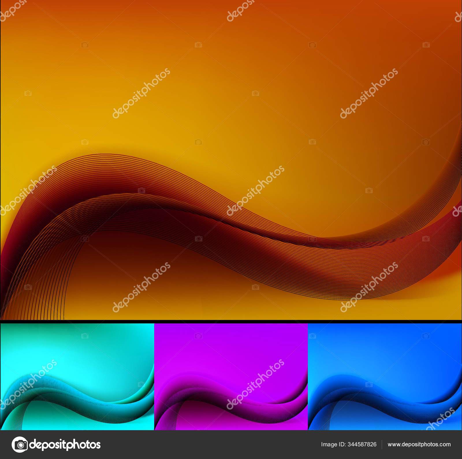 Blue Abstract Composition Background Stock Vector Image by ©YAYImages ...