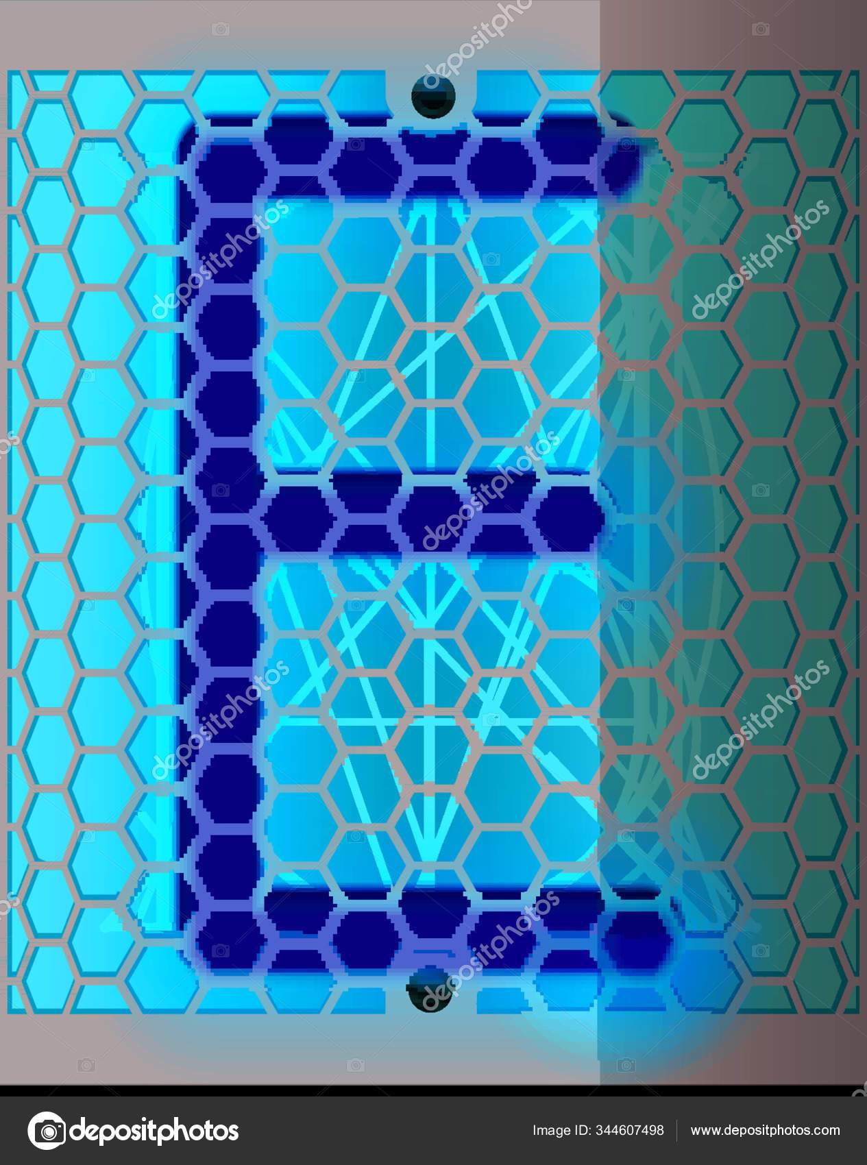 Nixie Tube Indicator Letter Retro Transparency Guaranteed Vector ...