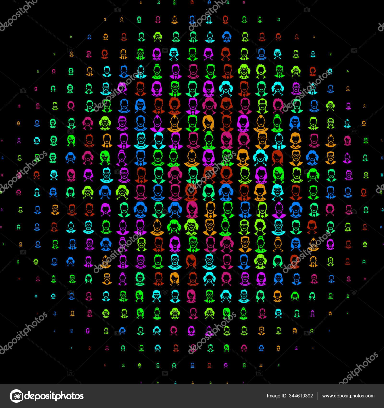 Human Faces Eps8 Rgb Global Colors Gradients Free Stock Vector Image by ...